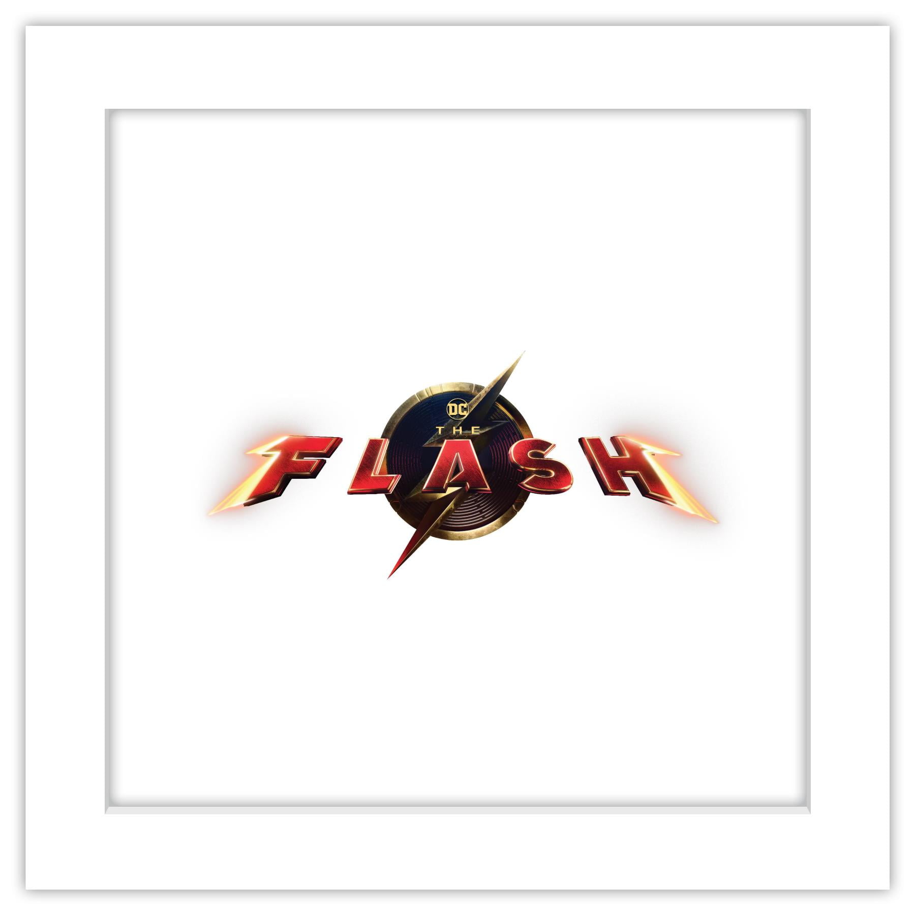 Gallery Pops DC Comics Movie The Flash - Logo Wall Art, White Framed ...