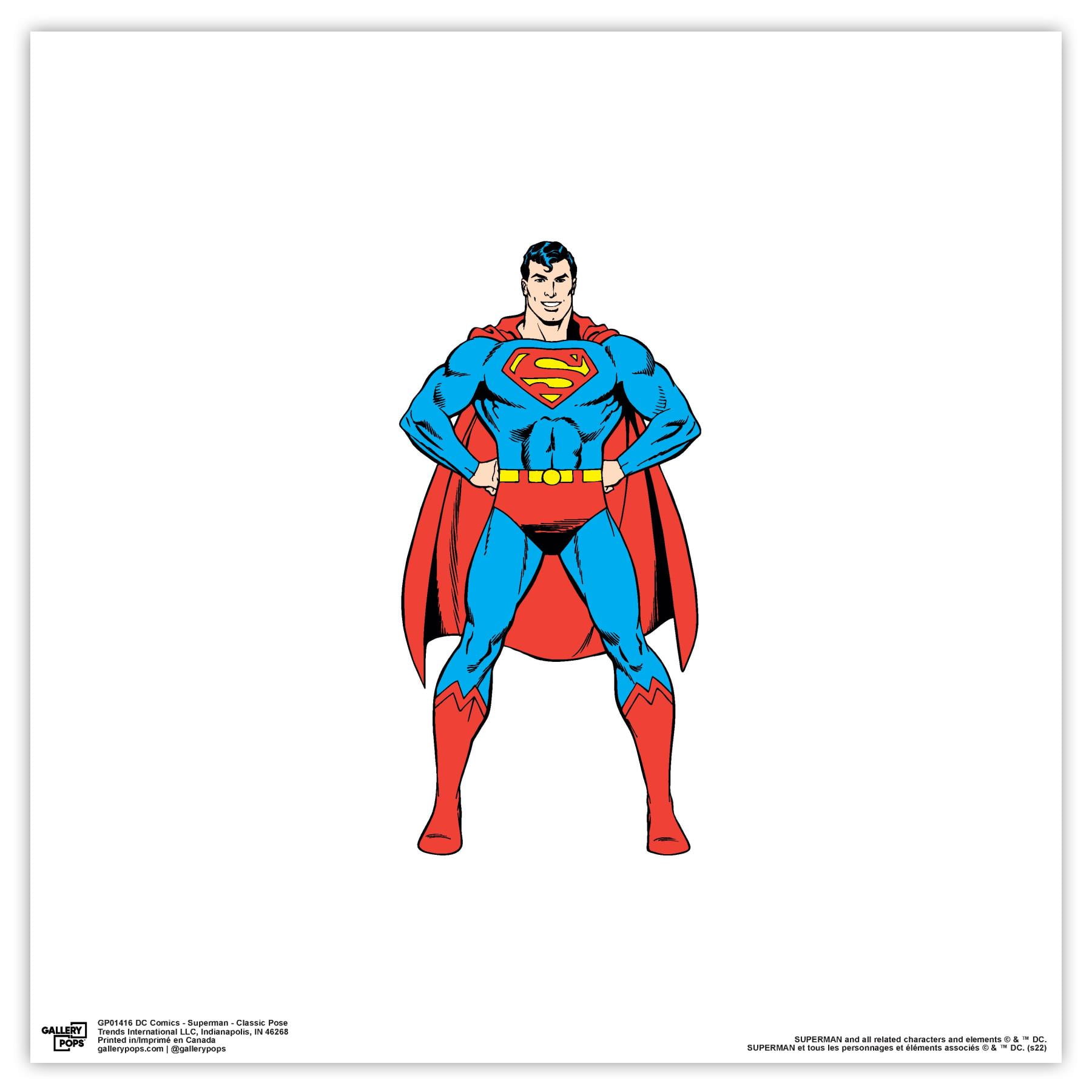 Gallery Pops DC Comics Superman - Classic Pose Wall Art, Unframed ...