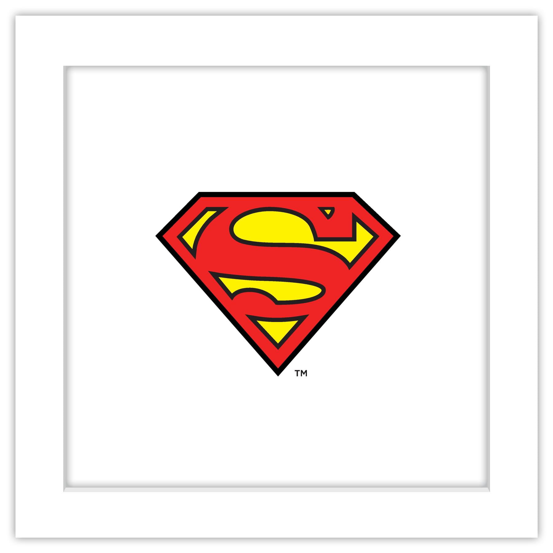Gallery Pops DC Comics Superman - Classic S-Shield Logo Wall Art, White ...