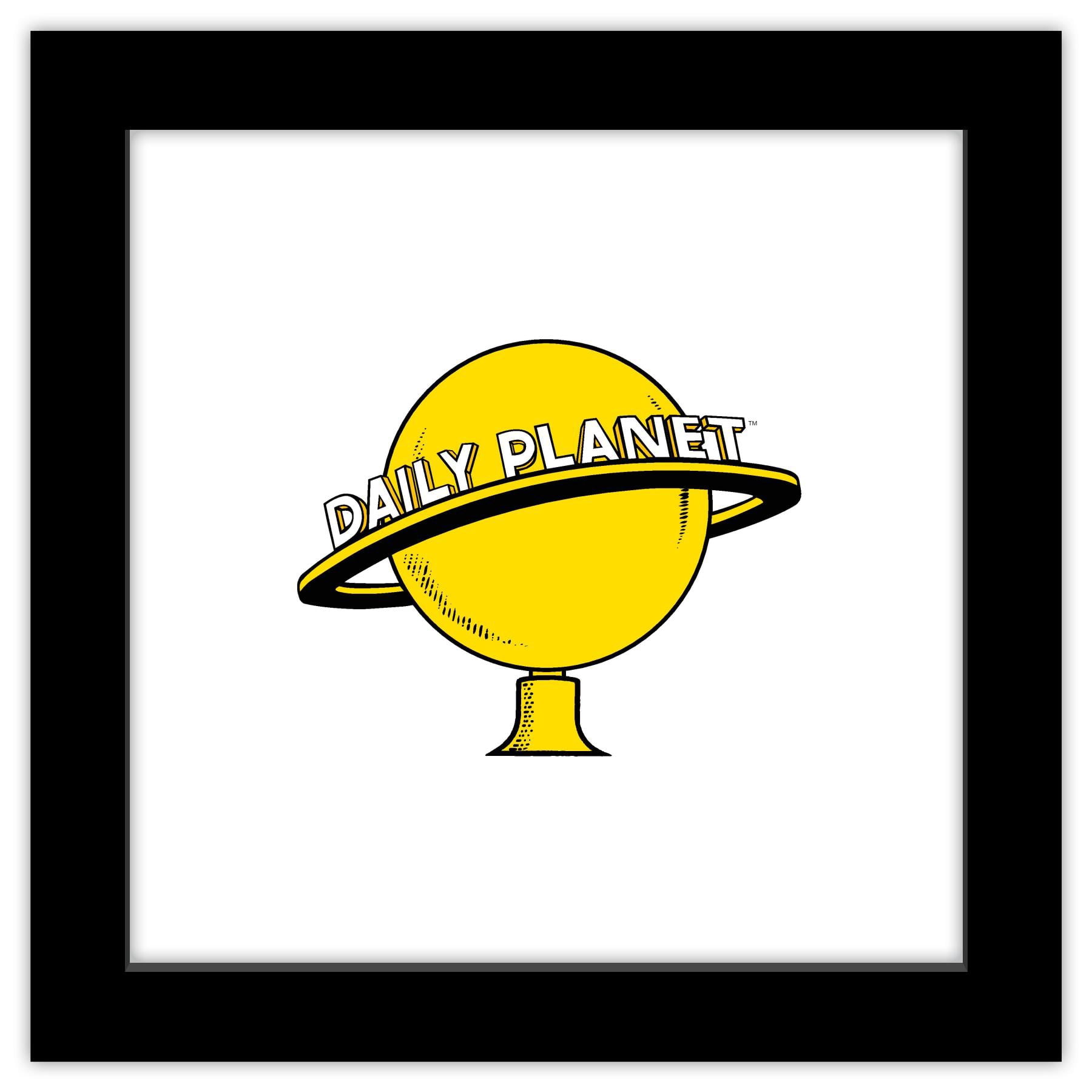 Gallery Pops DC Comics Superman - Daily Planet Logo Wall Art, Black ...