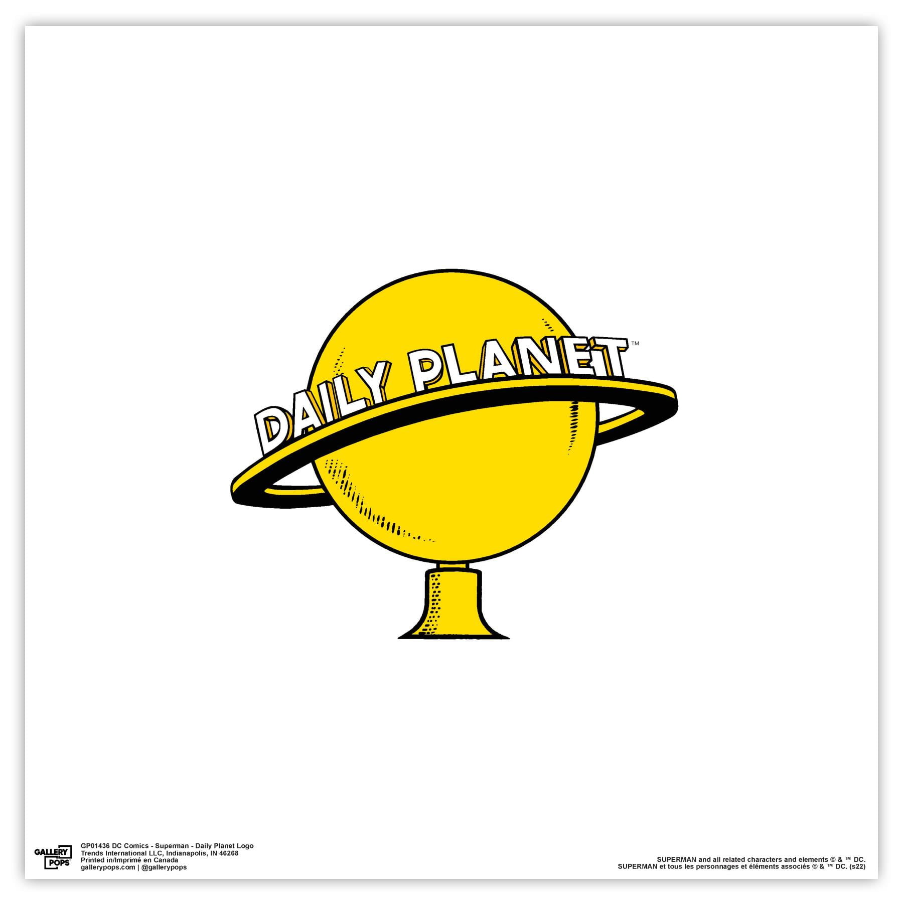 Gallery Pops DC Comics Superman - Daily Planet Logo Wall Art, Unframed ...