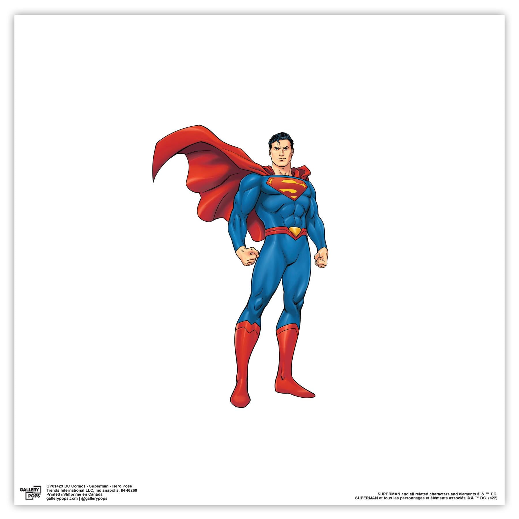 Gallery Pops DC Comics Superman - Hero Pose Wall Art, Unframed Version ...