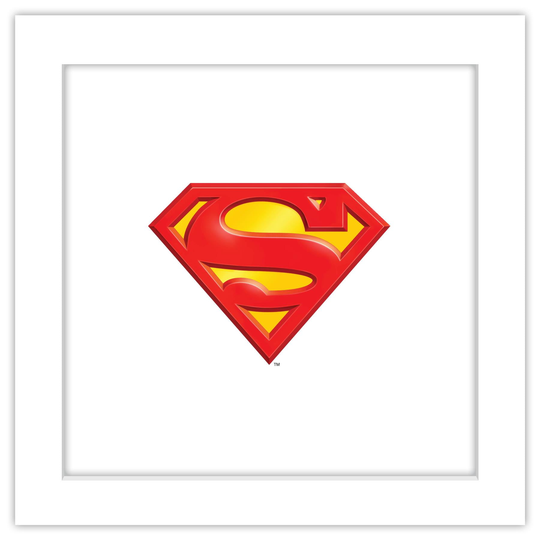 Gallery Pops DC Comics Superman - S-Shield Core Logo Wall Art, White ...
