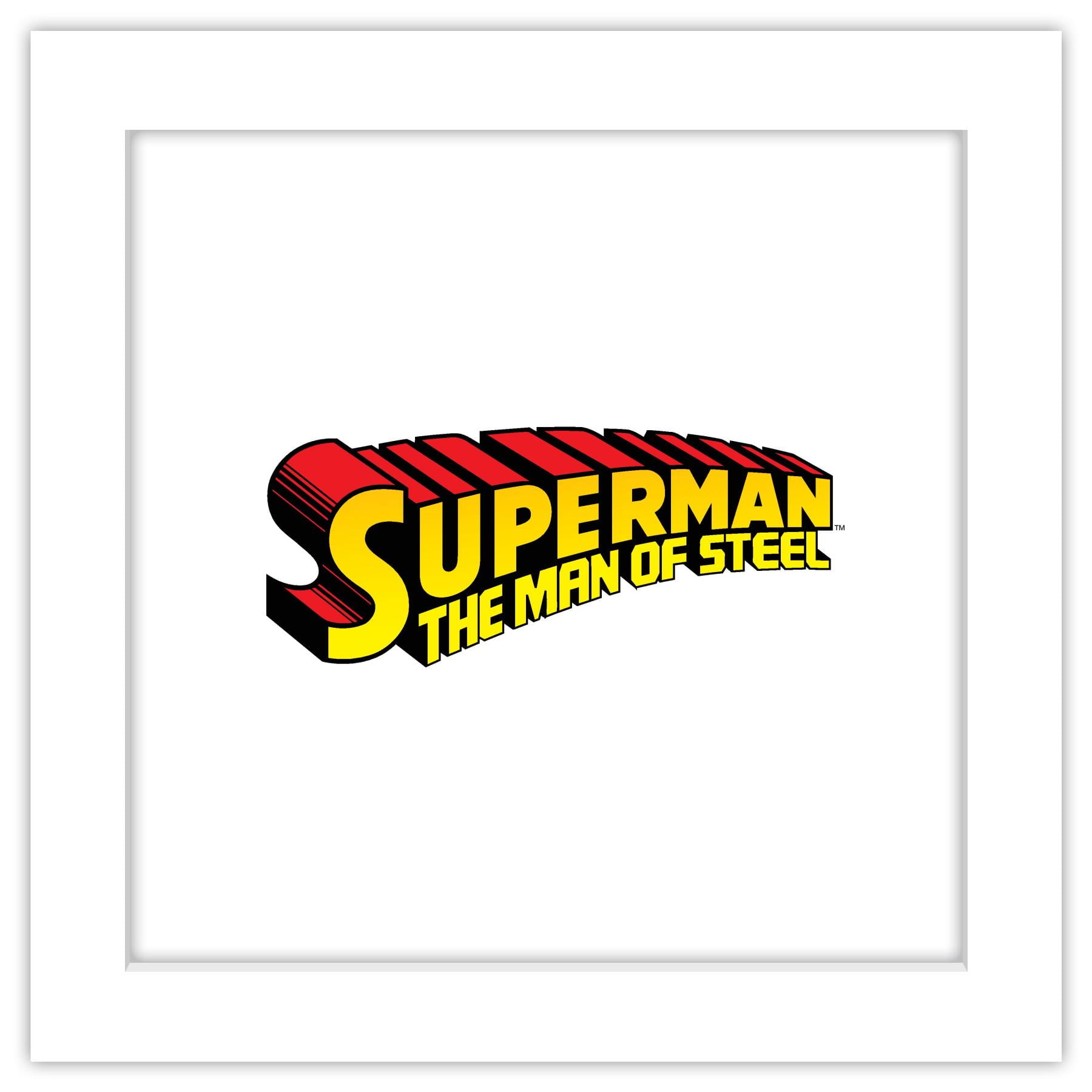 Gallery Pops DC Comics Superman - Superman Text Logo Wall Art, White ...
