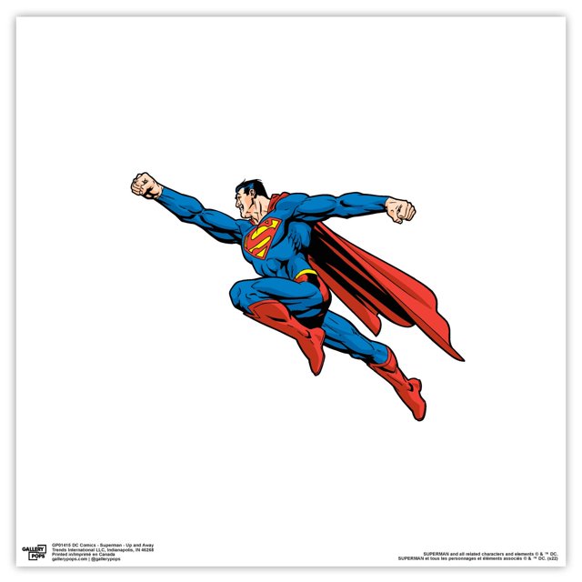 Gallery Pops DC Comics Superman - Up and Away Wall Art, Unframed ...