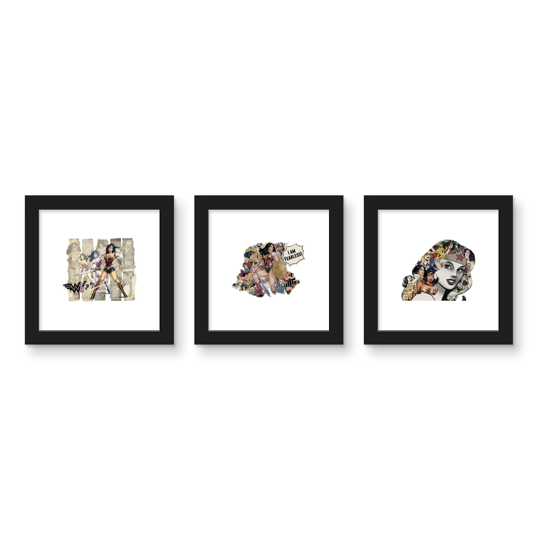 Gallery Pops DC Comics - Wonder Woman Collage Wall Art Bundle (3-Pack ...