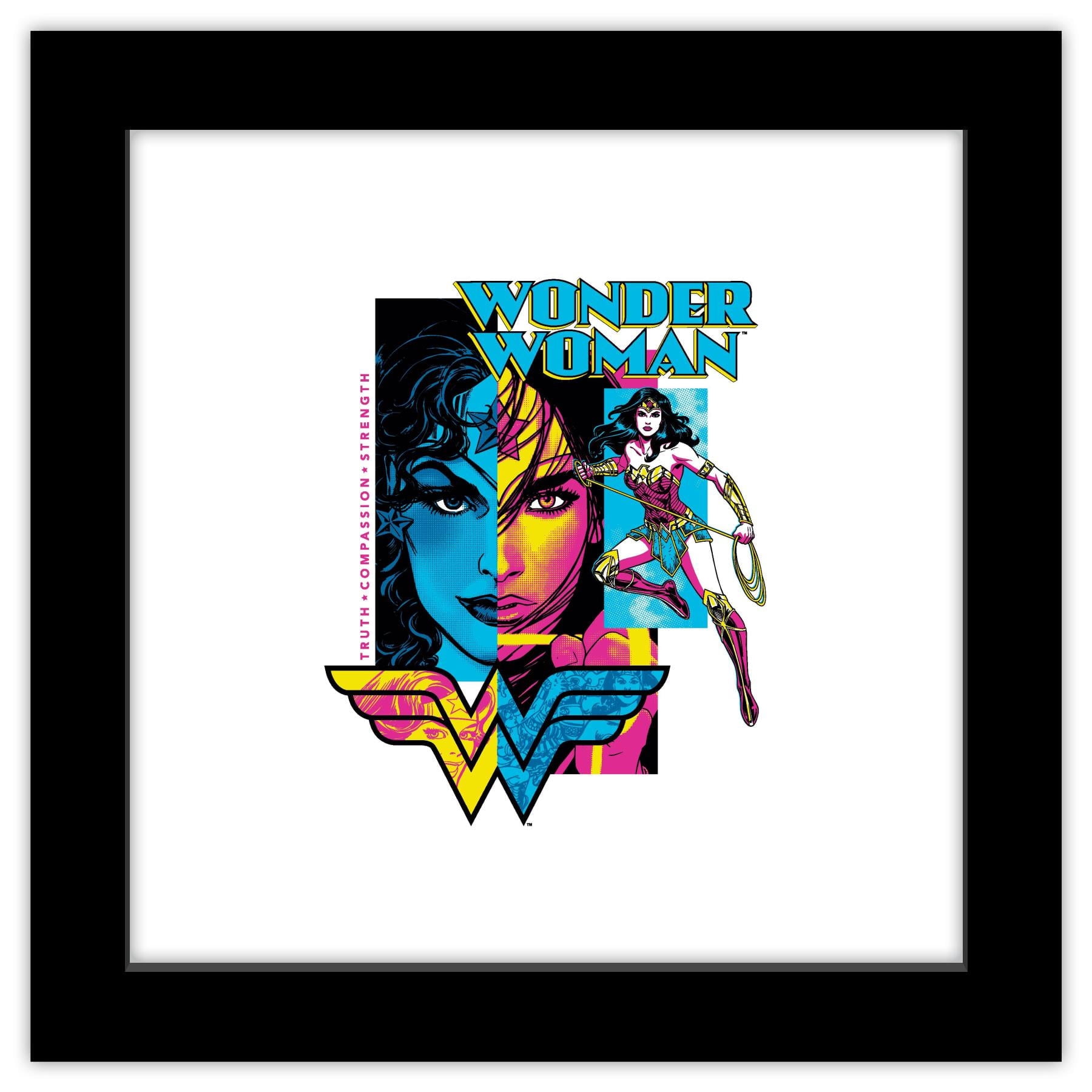 Gallery Pops DC Comics Wonder Woman - Truth Compassion Strength CMYK ...
