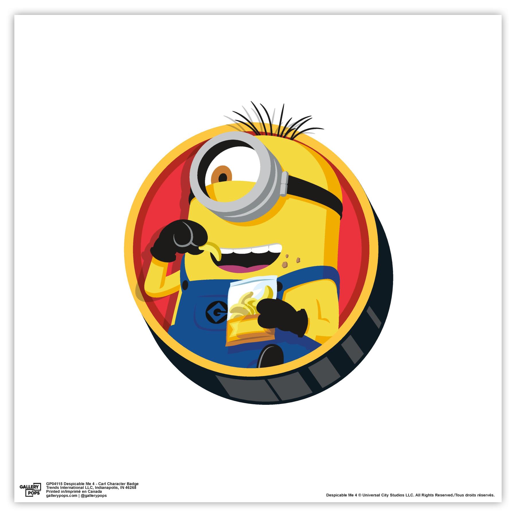 Gallery Pops Despicable Me 4 - Carl Character Badge Wall Art, Unframed ...