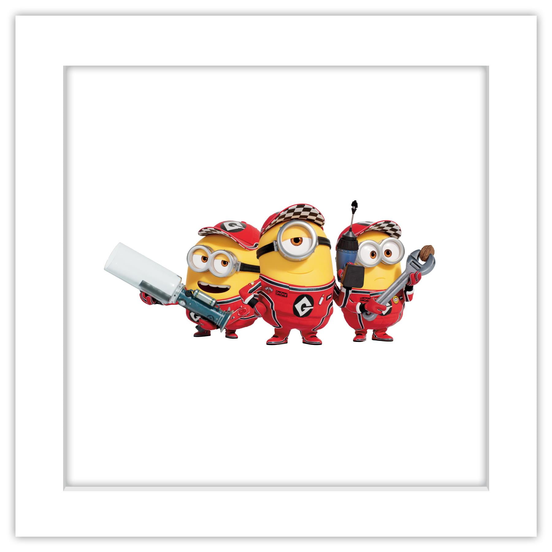 Gallery Pops Despicable Me 4 - Gru Crew Fix It Wall Art, White Framed ...
