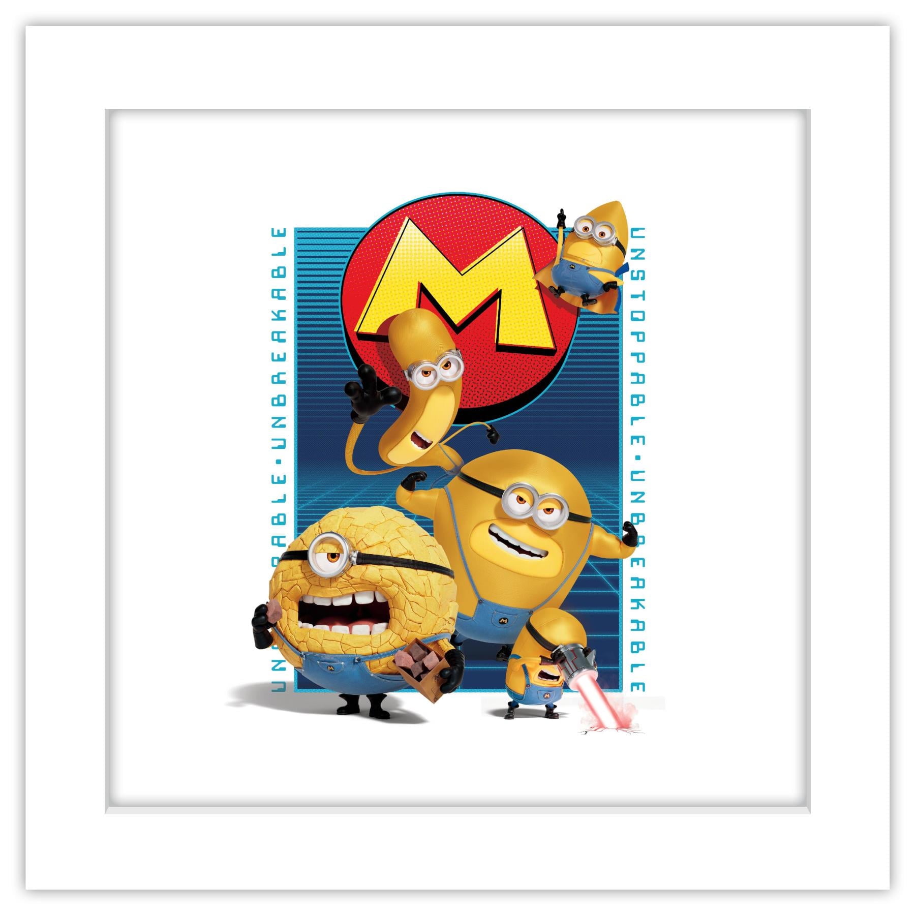 Gallery Pops Despicable Me 4 - Mega Minion Comic Strip Wall Art, White ...