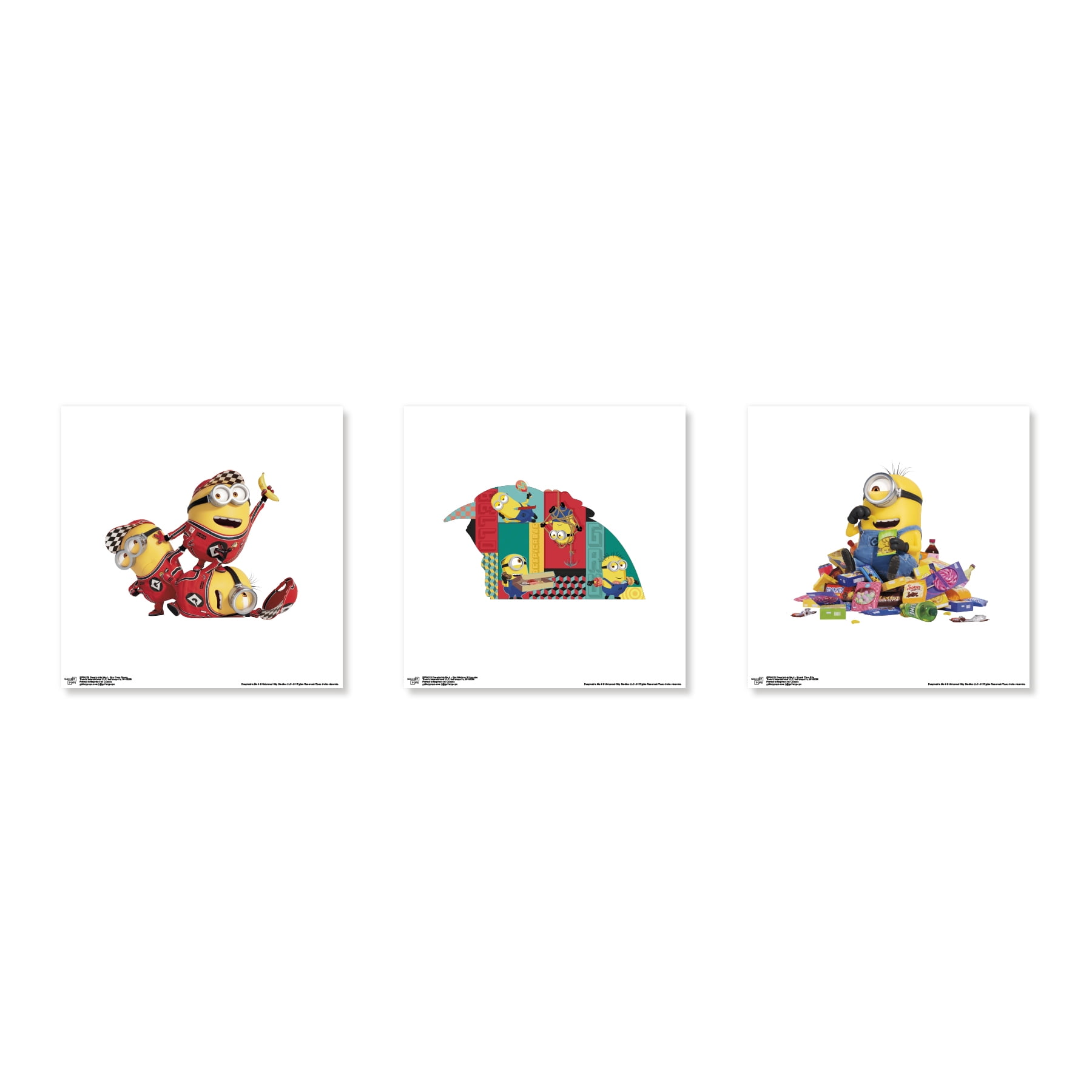 Gallery Pops Despicable Me 4 - Minions Group Wall Art Bundle (3-Pack ...