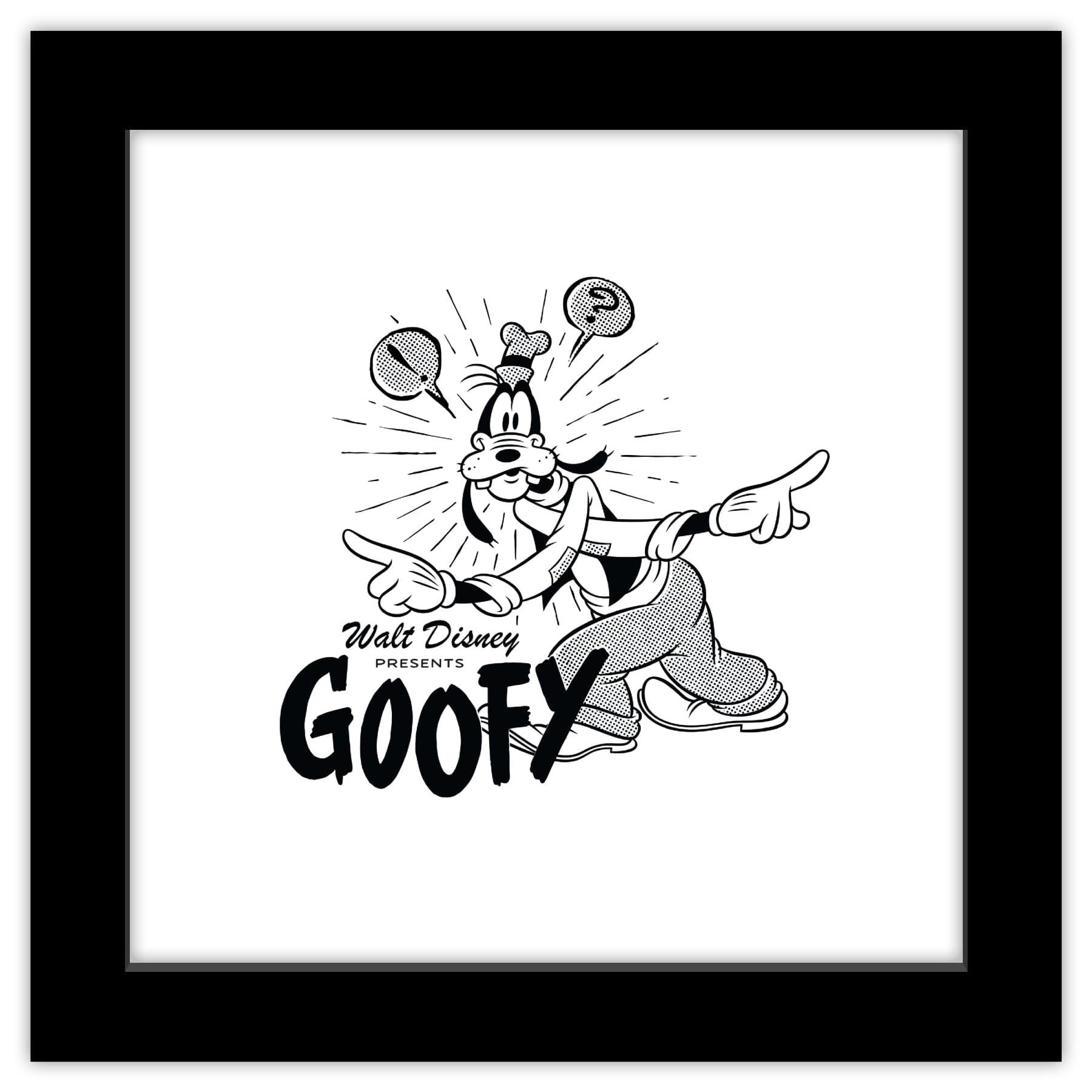 Gallery Pops Disney 100th Anniversary - Classic Goofy Wall Art, Black ...