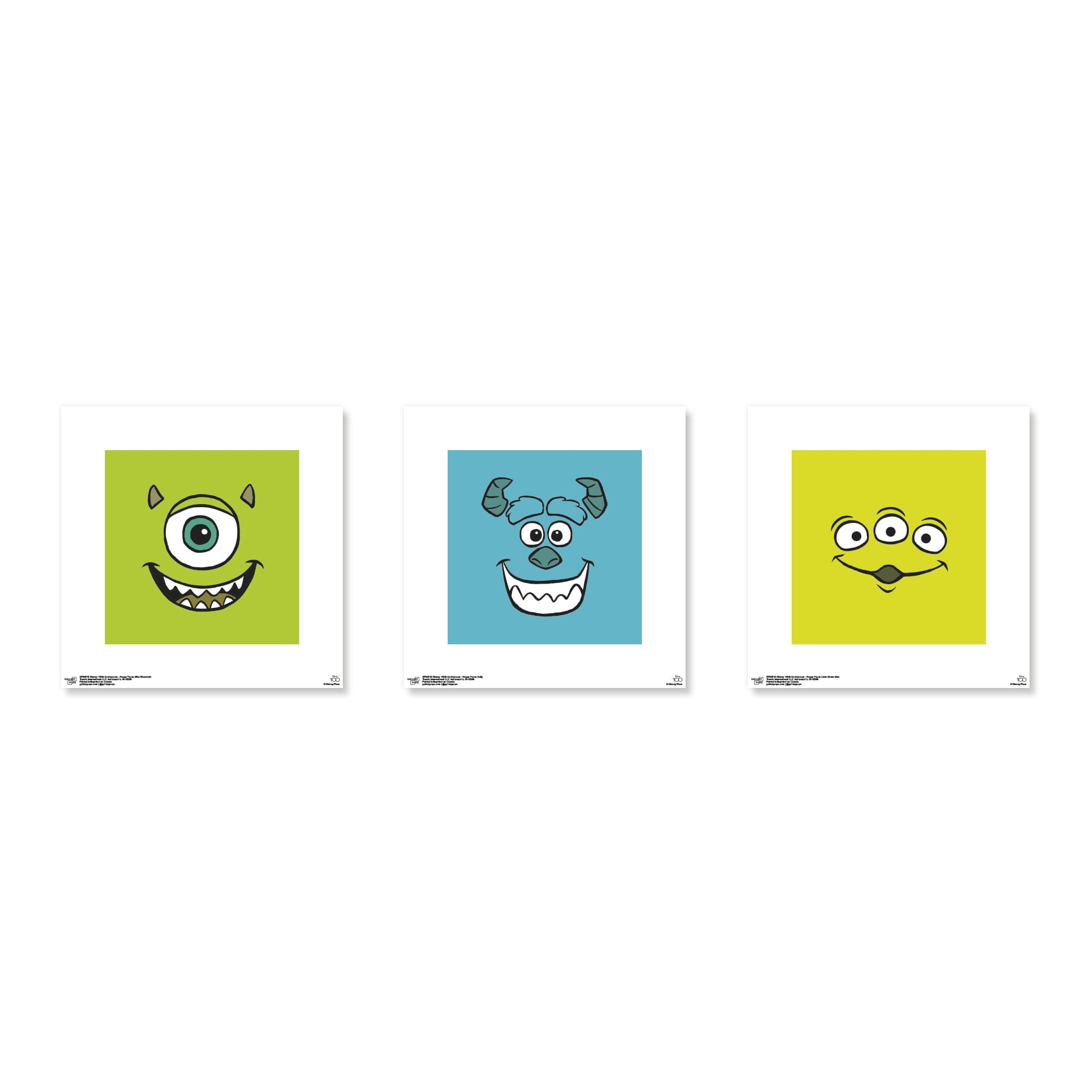 Gallery Pops Disney 100th Anniversary - Pixar Happy Faces Wall Art ...