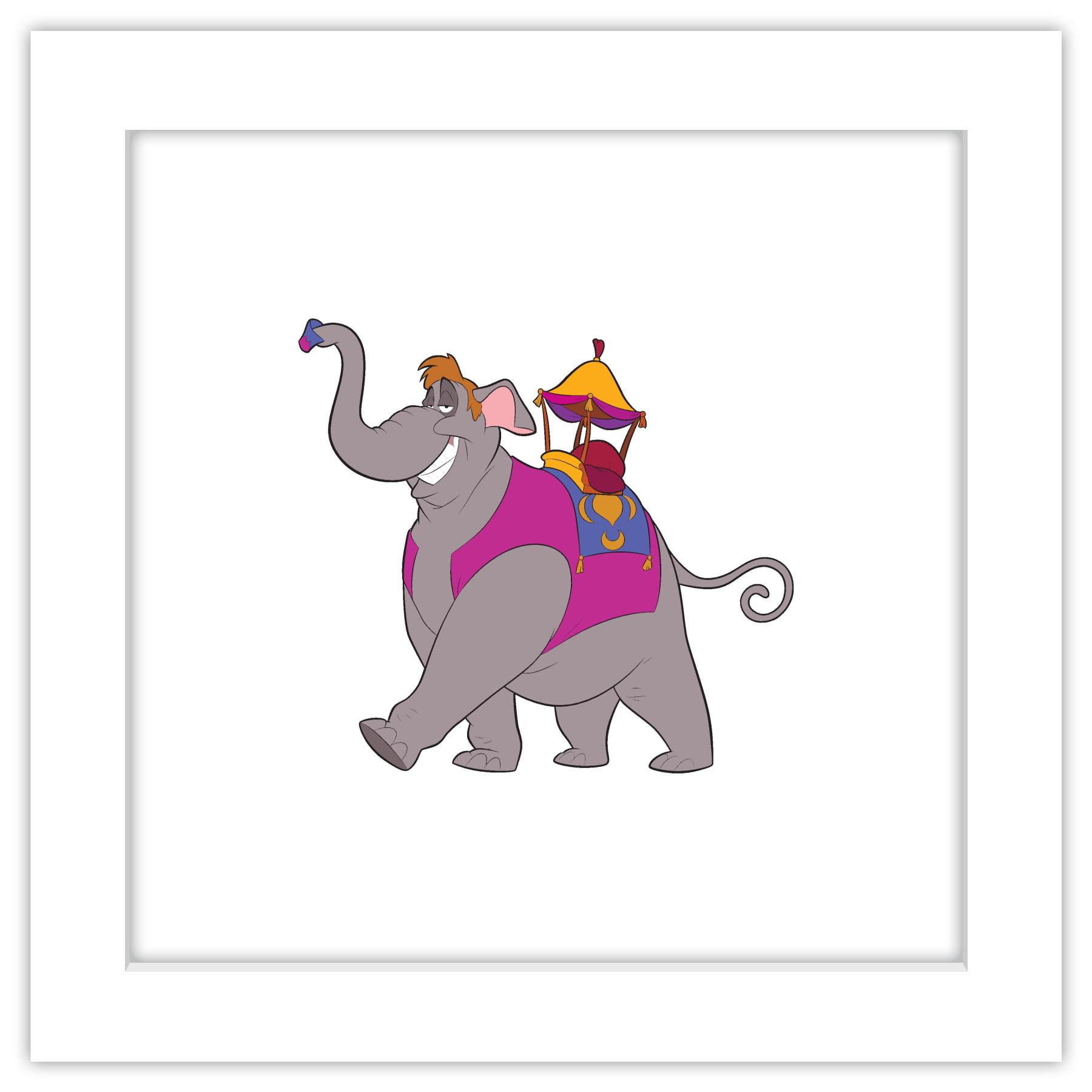 Gallery Pops Disney Aladdin - Abu as Elephant Wall Art, White Framed ...