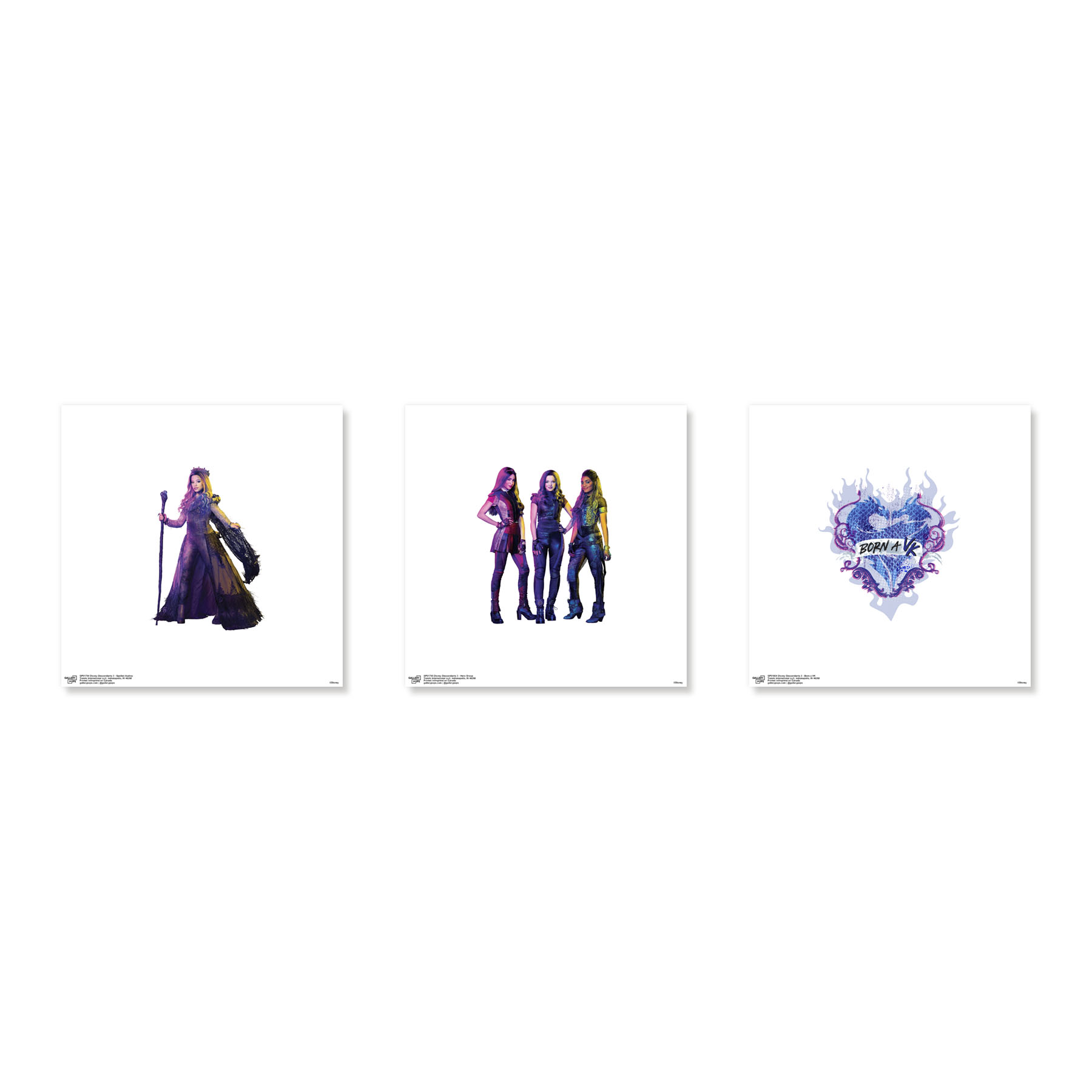 Gallery Pops Disney Descendants 3 - Born a VK Wall Art Bundle (3-Pack ...