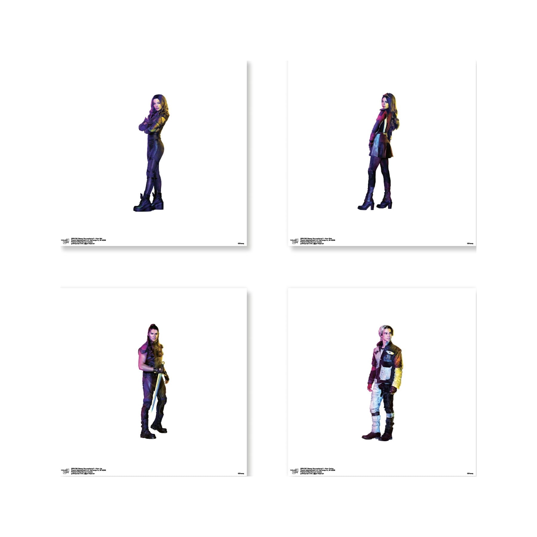 Gallery Pops Disney Descendants 3 - Characters VK Wall Art Bundle (4 ...