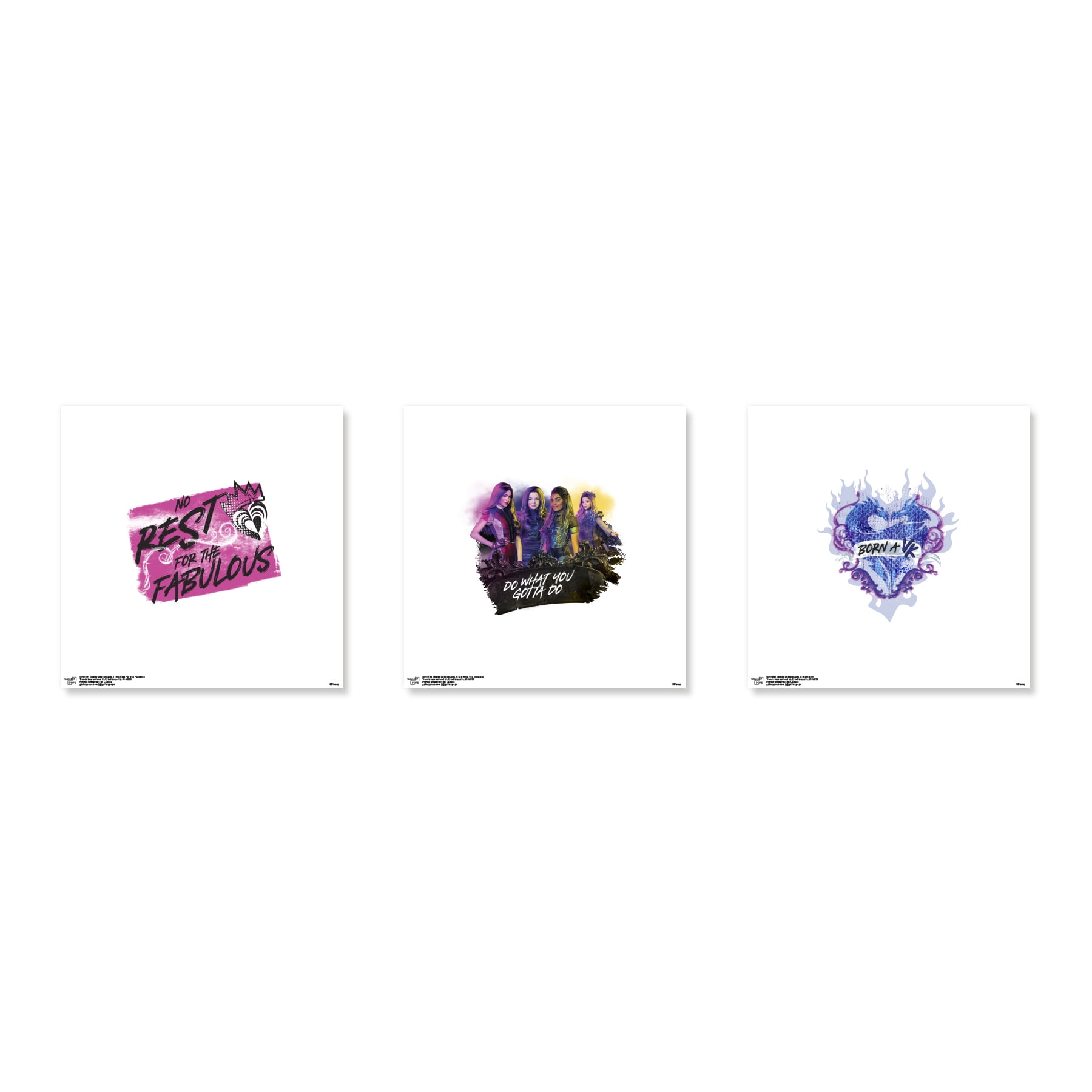 Gallery Pops Disney Descendants 3 - Fabulous Wall Art Bundle (3-Pack ...