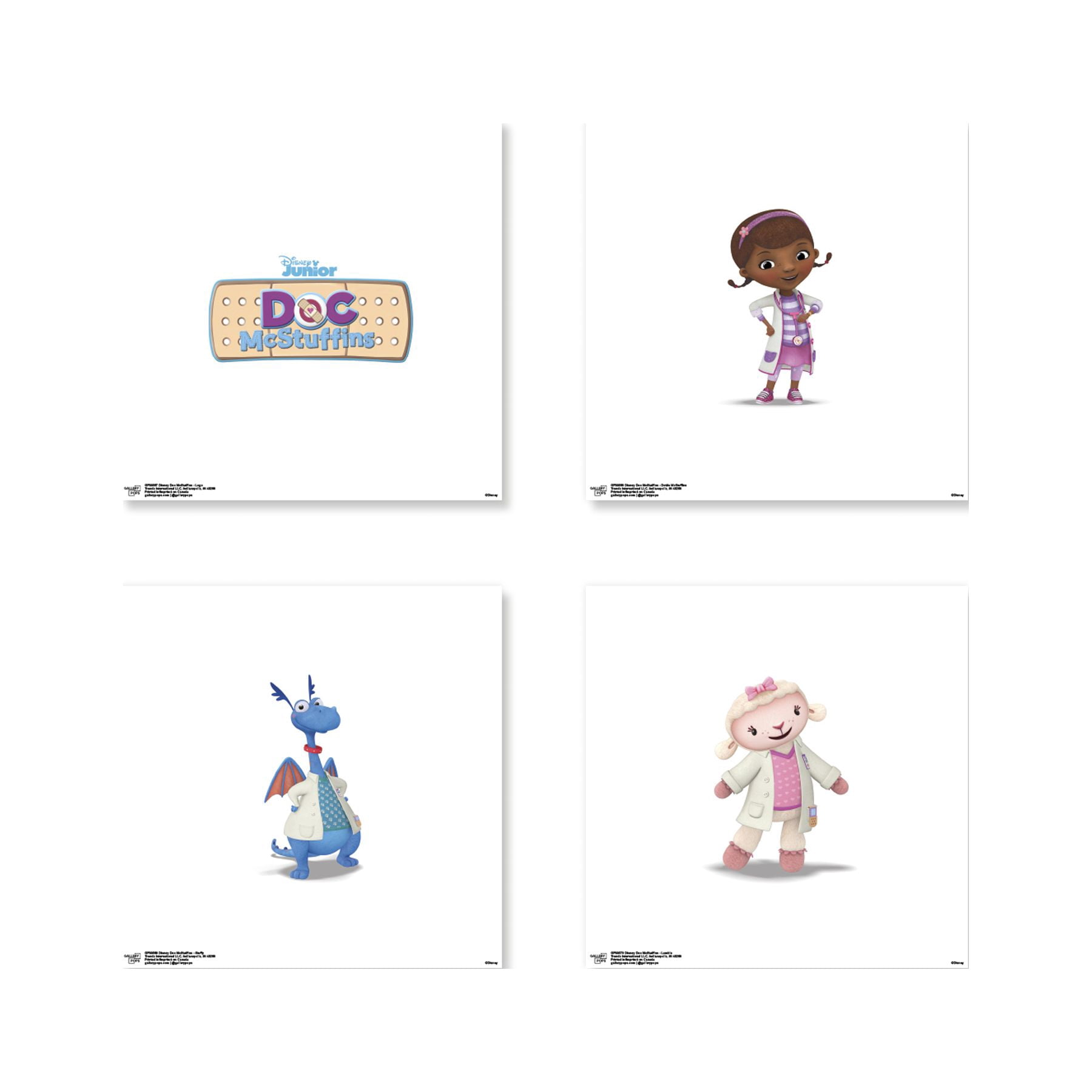 Gallery Pops Disney Doc McStuffins - Clinic Wall Art Bundle (4-Pack ...