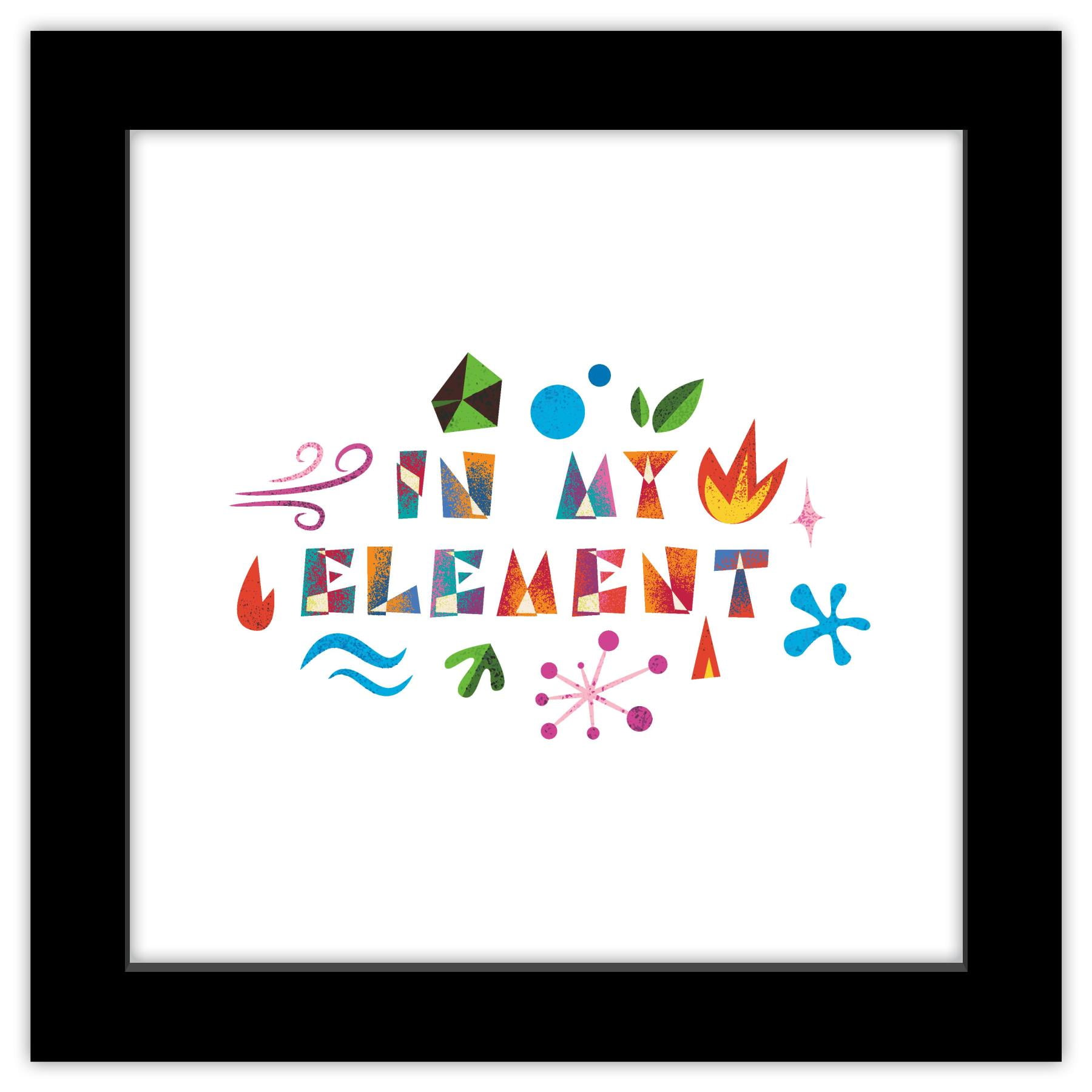 Gallery Pops Disney Elemental - In My Element Wall Art, Black Framed ...