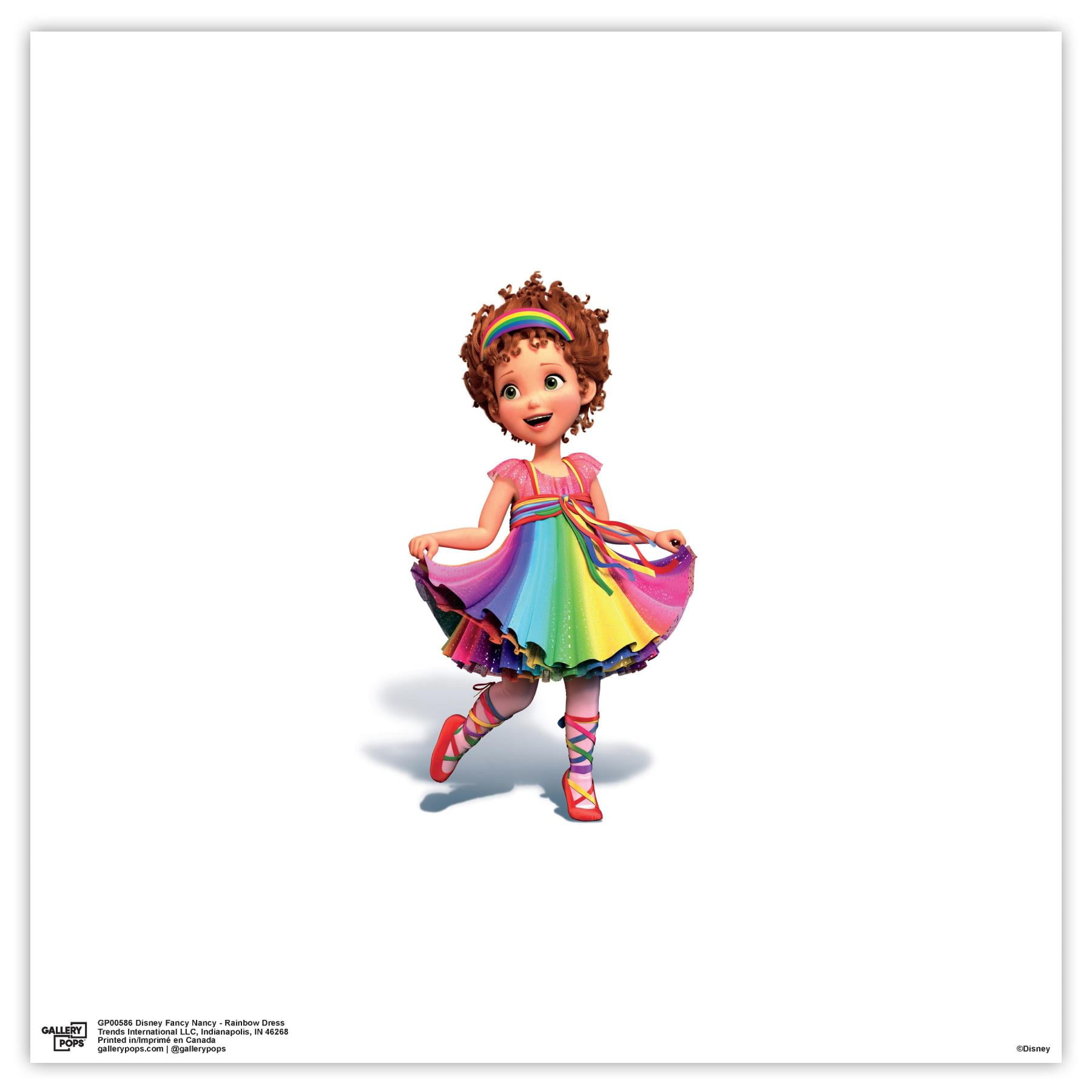 Gallery Pops Disney Fancy Nancy - Rainbow Dress Wall Art, Unframed ...