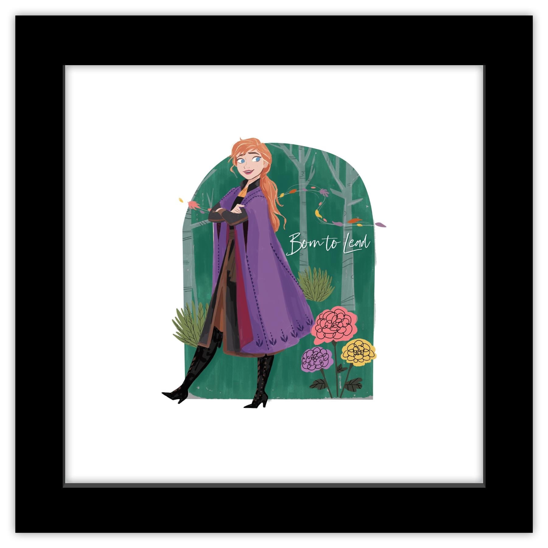 Gallery Pops Disney Frozen 2 - Anna Born To Lead Wall Art, Black Framed ...
