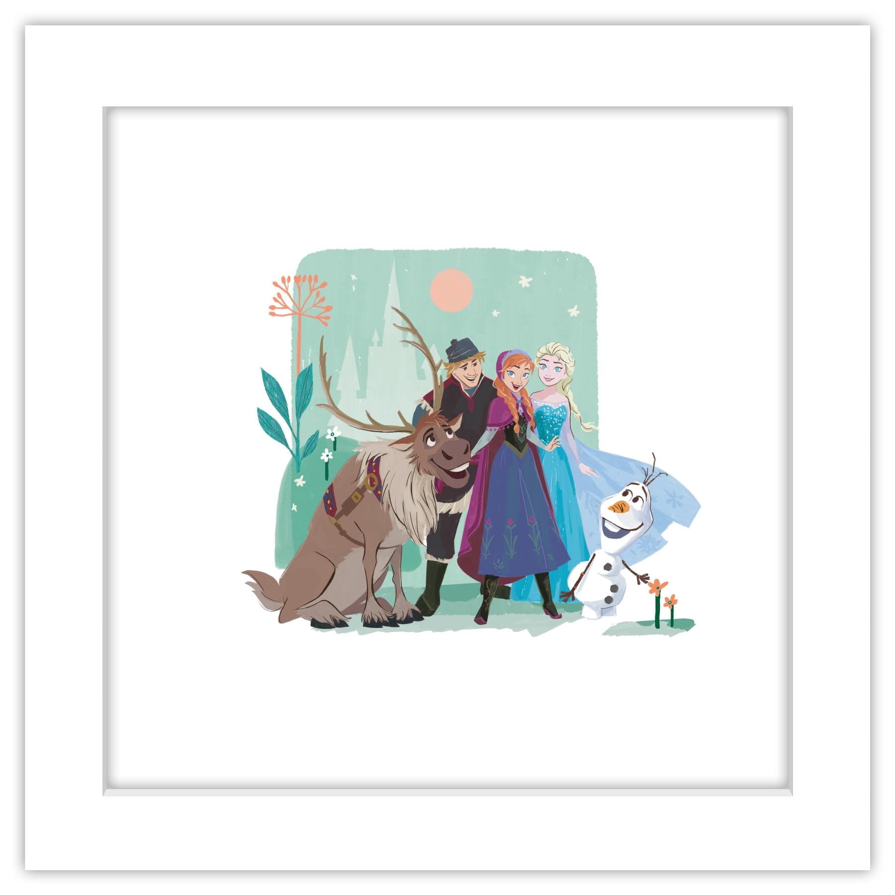 Gallery Pops Disney Frozen 2 - Group Painterly Style Wall Art, White ...
