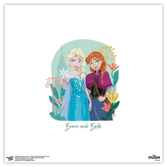 Gallery Pops Disney Frozen - Brave and Bold Elsa and Anna Wall Art ...