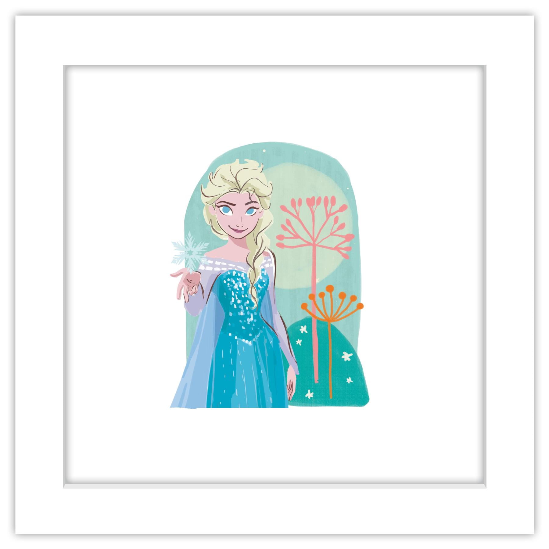 Gallery Pops Disney Frozen - Elsa Painterly Style Wall Art, White ...