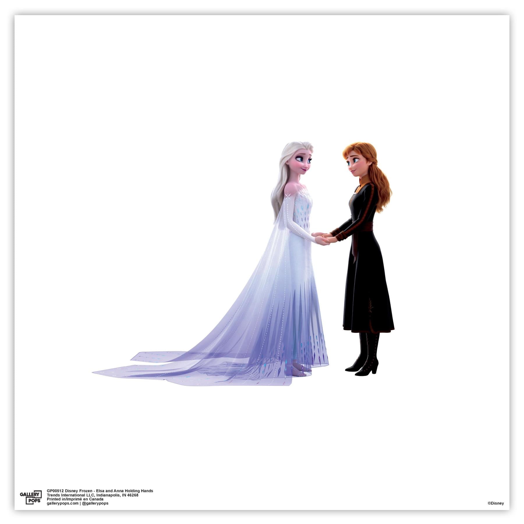 Gallery Pops Disney Frozen - Elsa and Anna Holding Hands Wall Art ...
