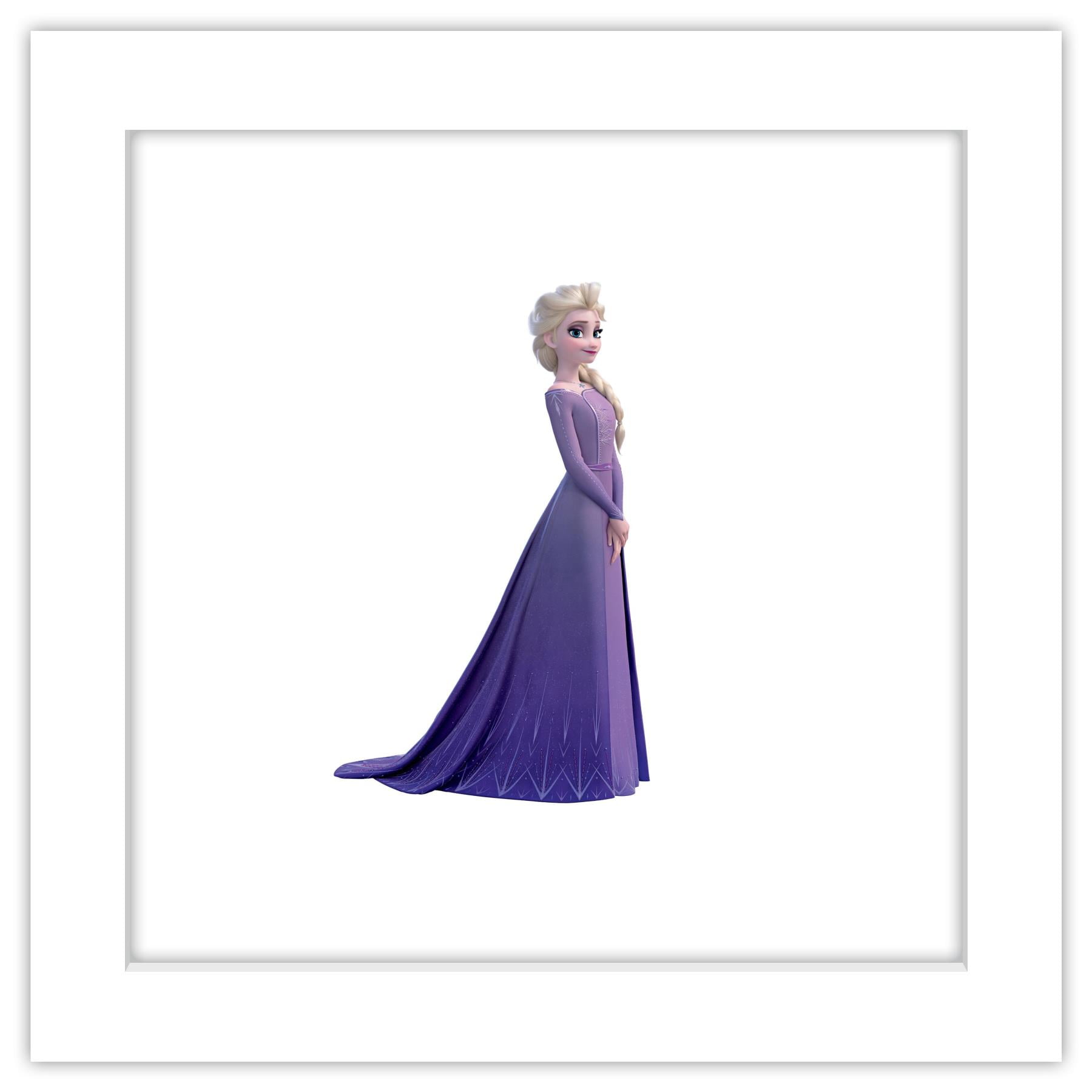 Gallery Pops Disney Frozen II - Elsa Light Purple Dress Wall Art, White ...
