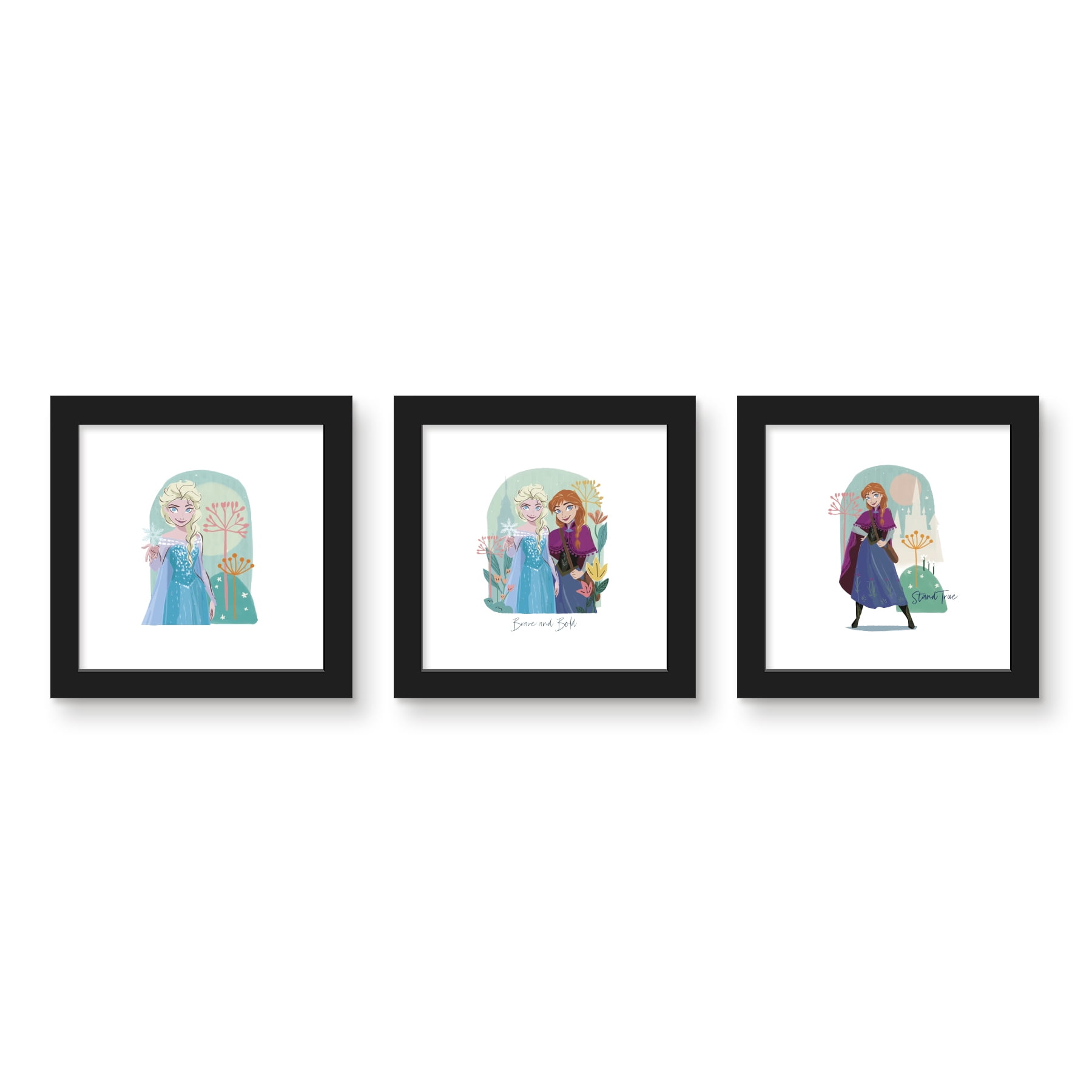 Gallery Pops Disney Frozen - Sisters Brave and Bold Wall Art Bundle (3 ...