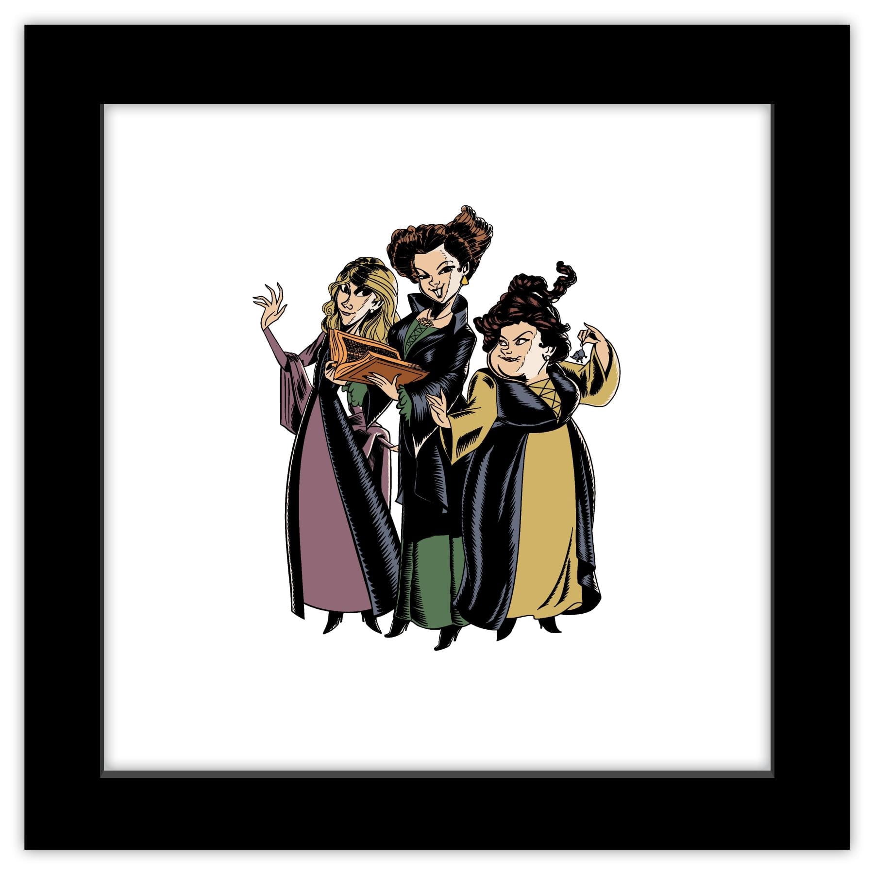 Gallery Pops Disney Hocus Pocus 2 - Sanderson Sisters Wall Art, Black ...