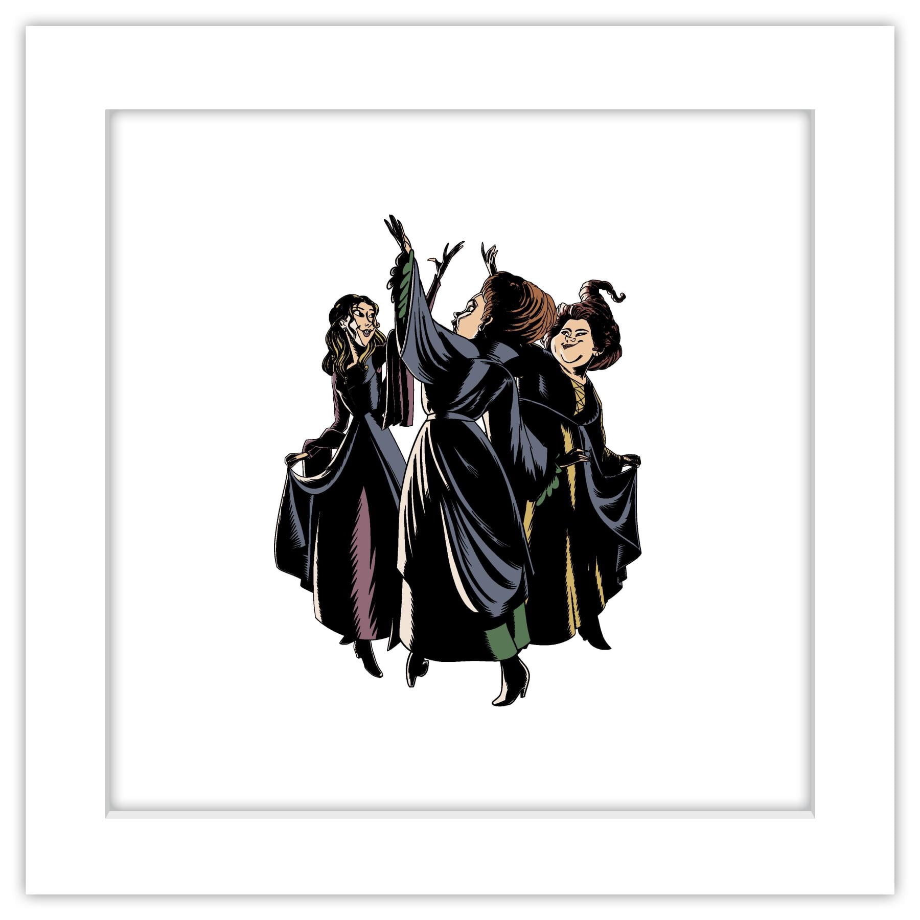 Gallery Pops Disney Hocus Pocus 2 - Witch Dance Wall Art, White Framed ...