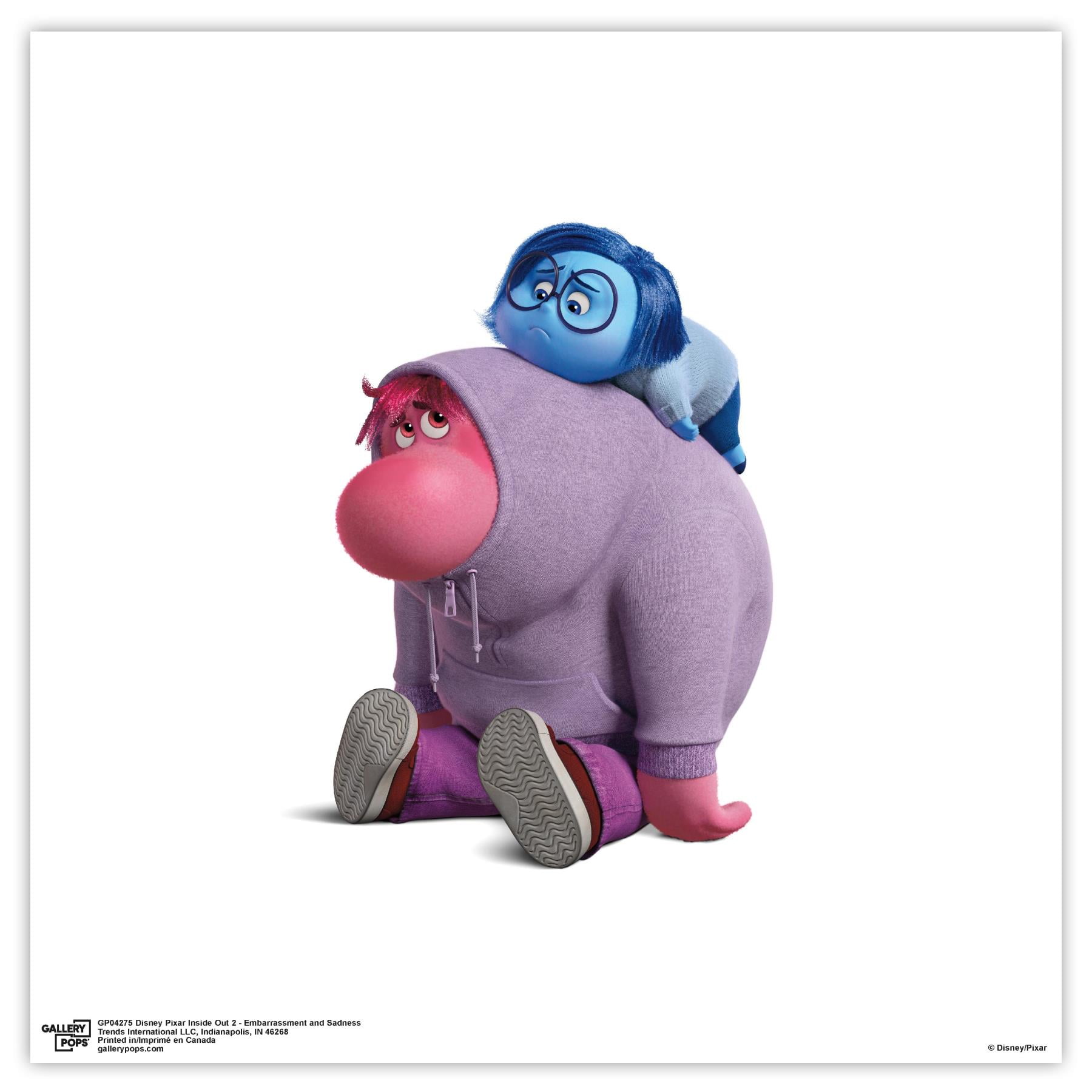 Gallery Pops Disney Inside Out 2 - Embarrassment and Sadness Wall Art, Unframed Version, 12" x ...