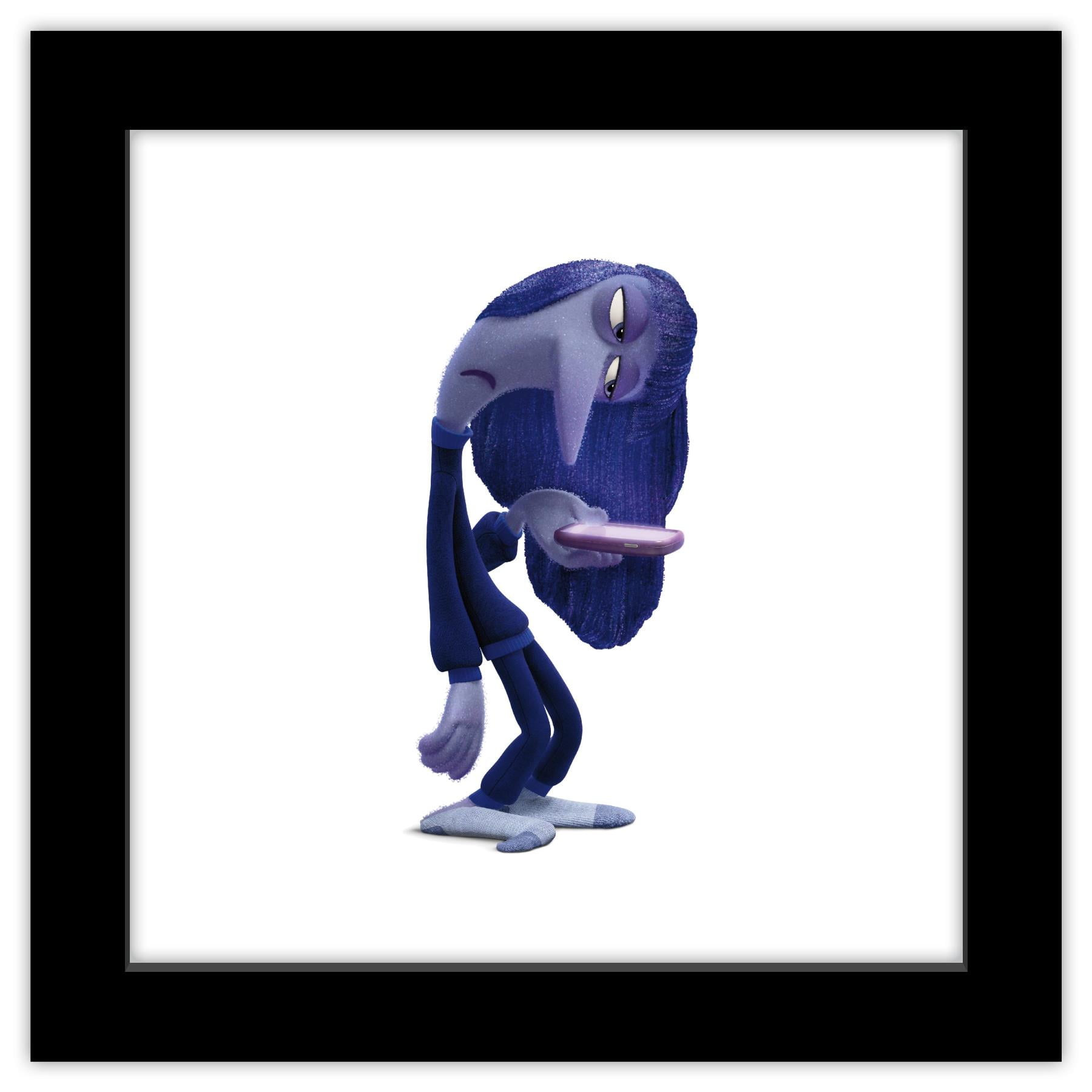 Gallery Pops Disney Inside Out 2 - Ennui Character Wall Art, Black ...