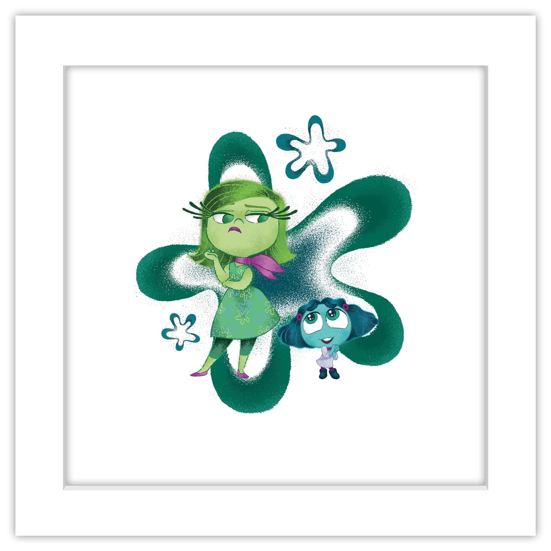 Gallery Pops Disney Inside Out 2 - Envy and Disgust Wall Art, White ...