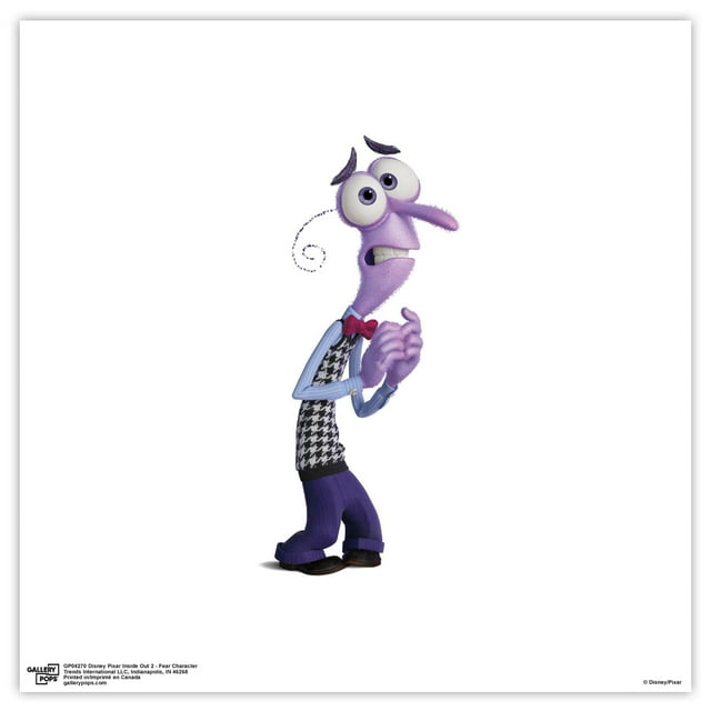Gallery Pops Disney Inside Out 2 - Fear Character Wall Art, Unframed ...