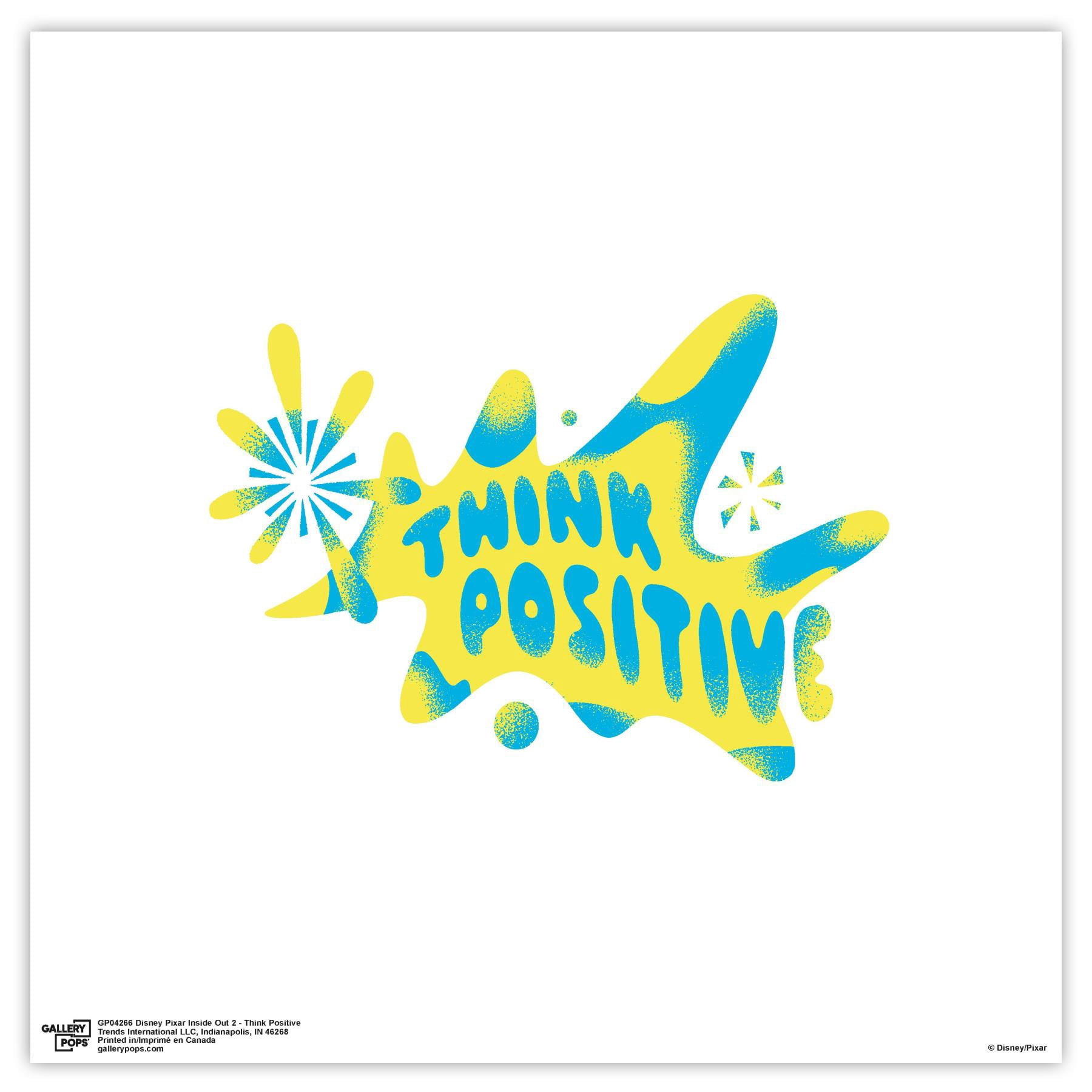 Gallery Pops Disney Inside Out 2 - Think Positive Wall Art, Unframed ...