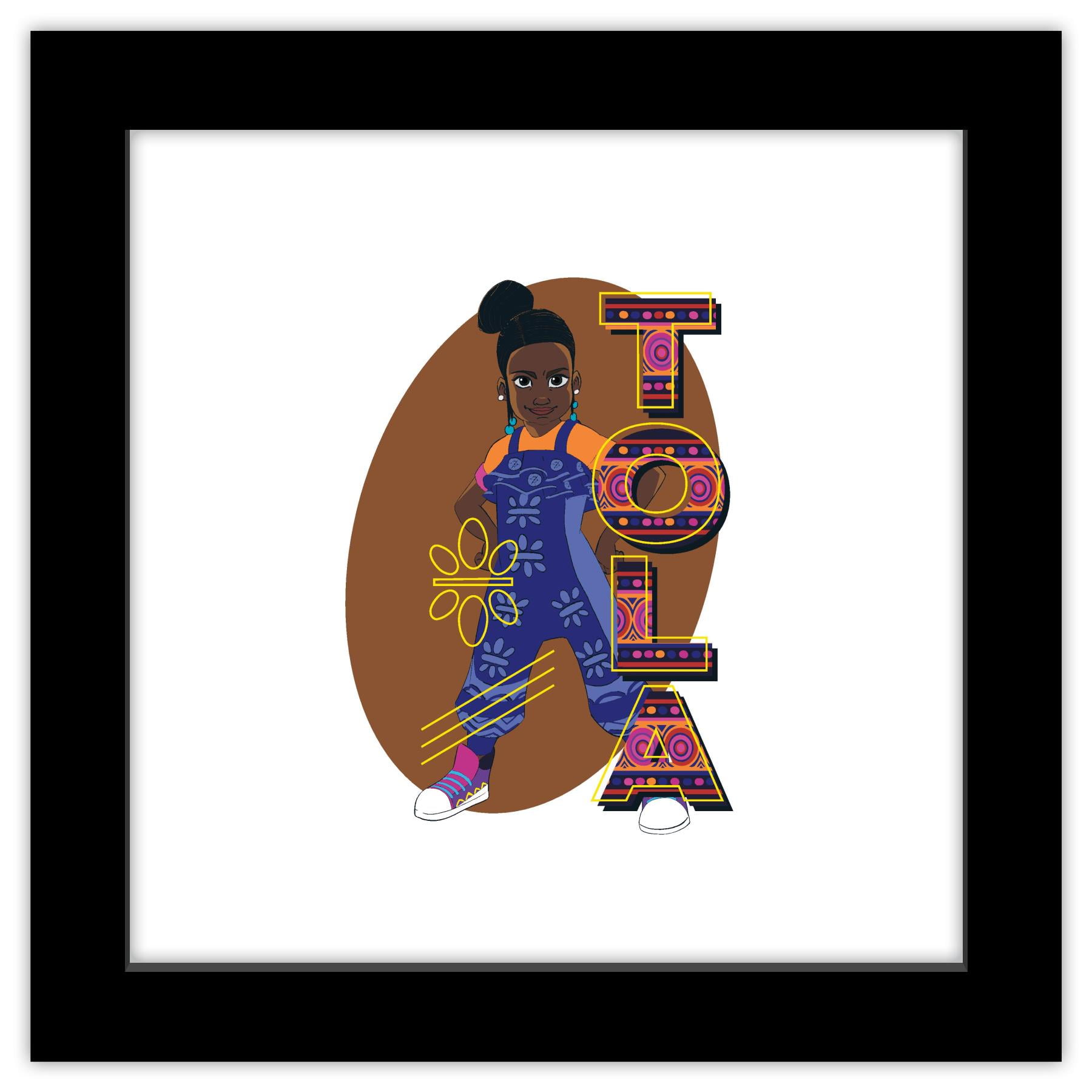 Gallery Pops Disney Iwájú - Tola Graphic Wall Art, Black Framed Version ...