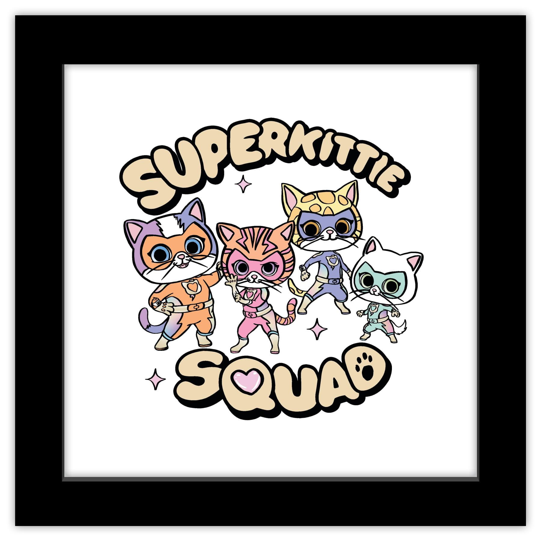 Gallery Pops® Disney Junior SuperKitties - Squad Wall Art, Black Framed ...