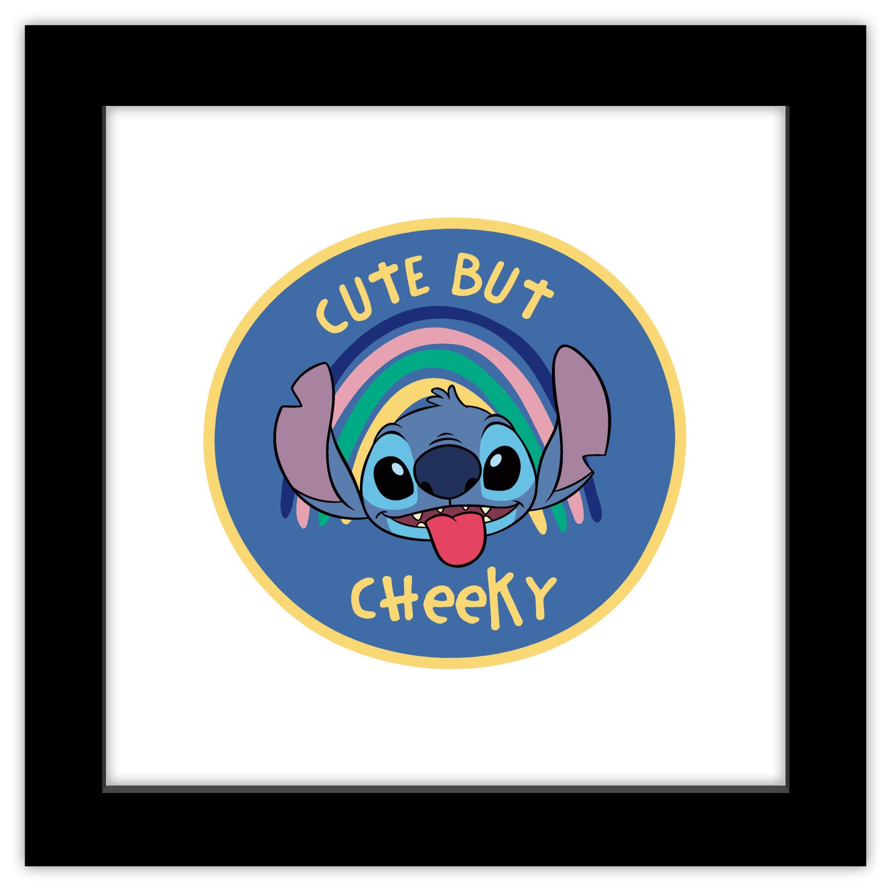 Gallery Pops Disney Lilo & Stitch - Cute But Cheeky Wall Art, Black ...
