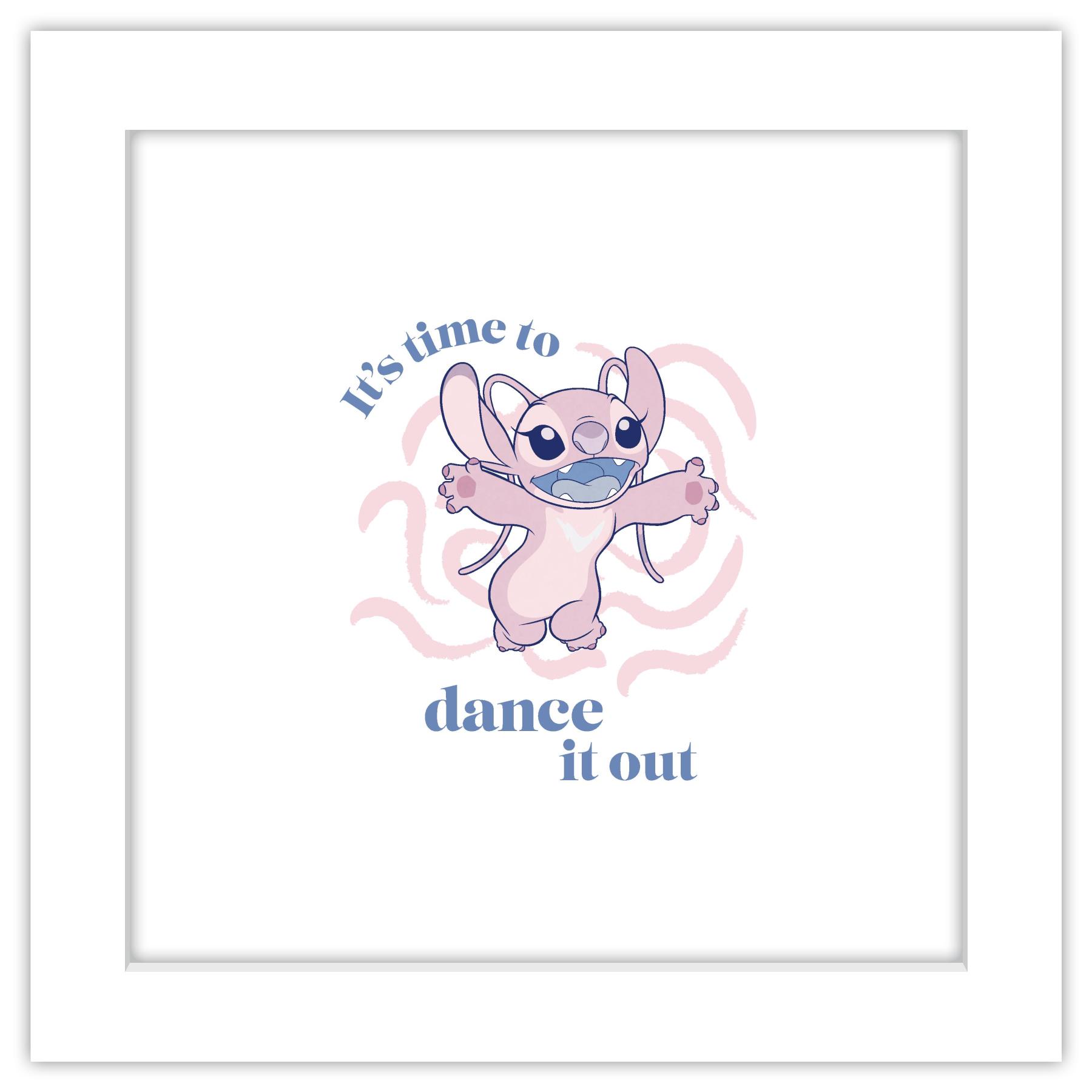 Gallery Pops Disney Lilo & Stitch - Dance It Out Wall Art, White Framed ...