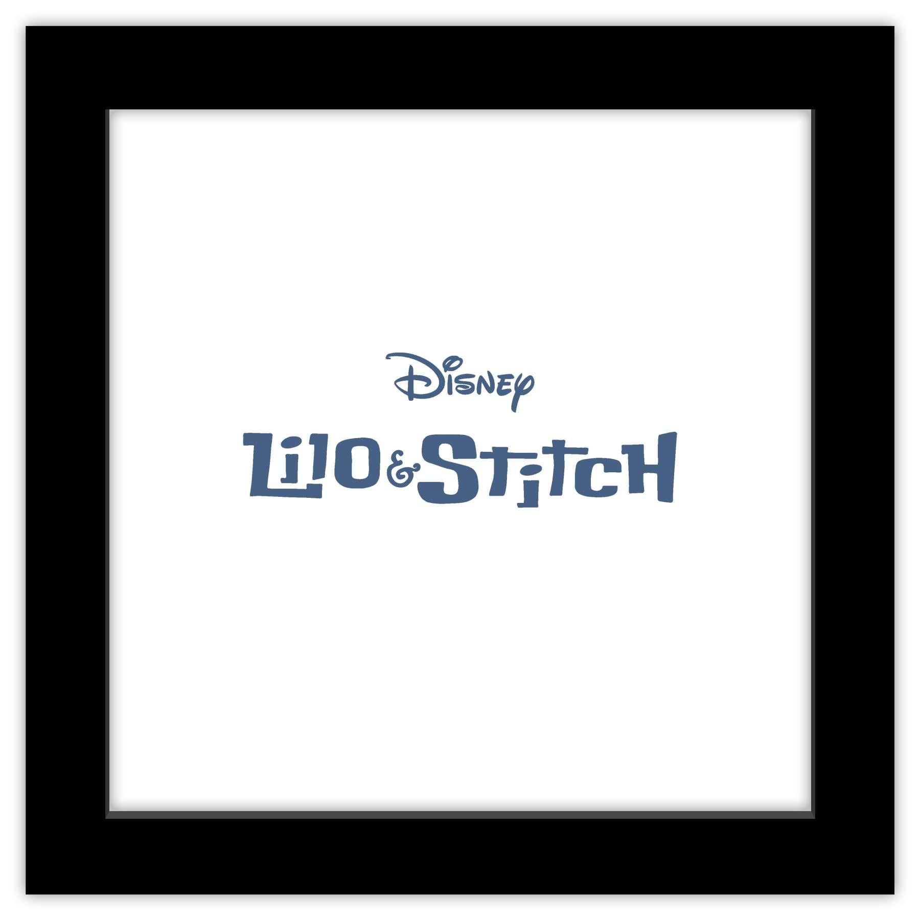 Gallery Pops Disney Lilo & Stitch - Logo Wall Art, Black Framed Version ...