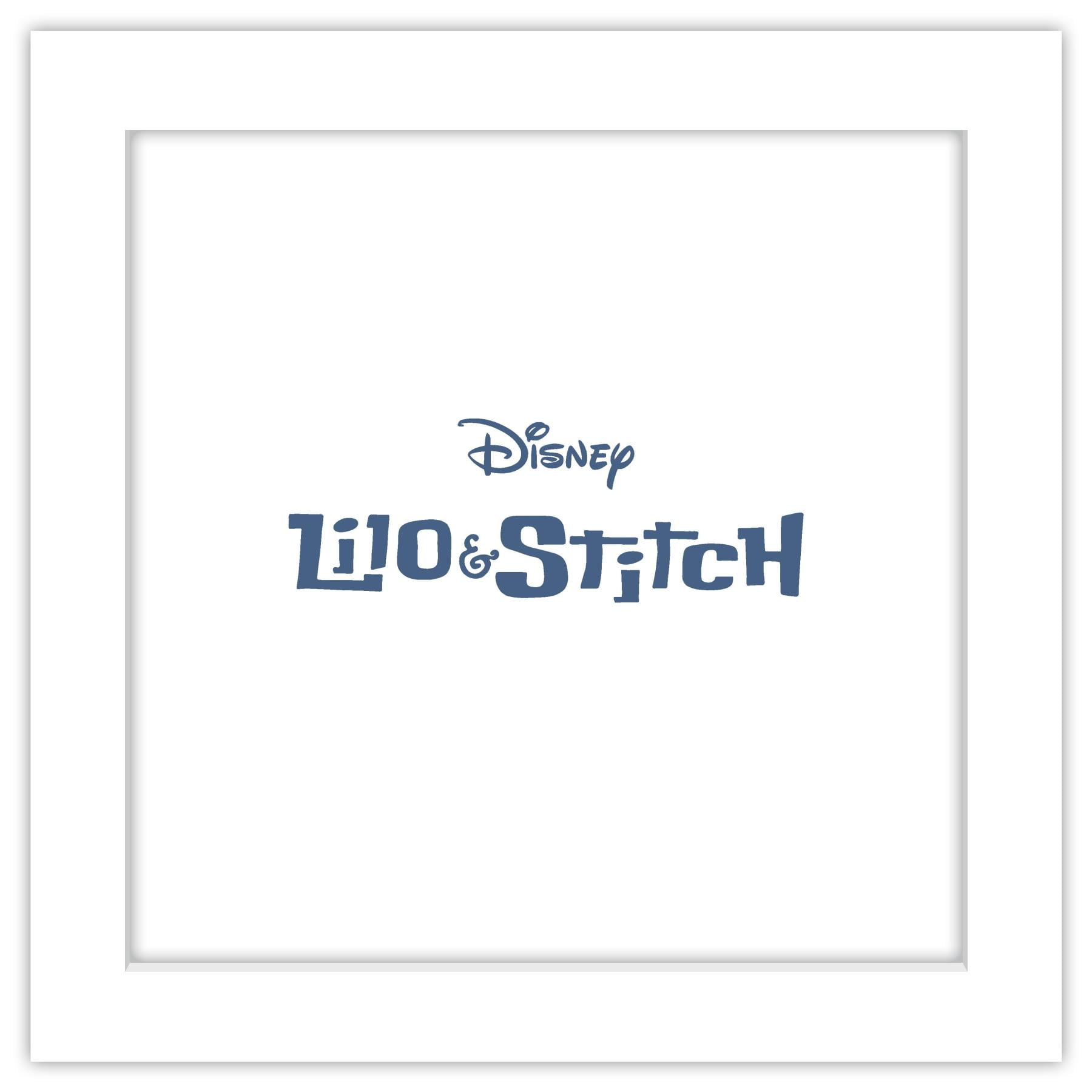 Gallery Pops Disney Lilo & Stitch - Logo Wall Art, White Framed Version ...