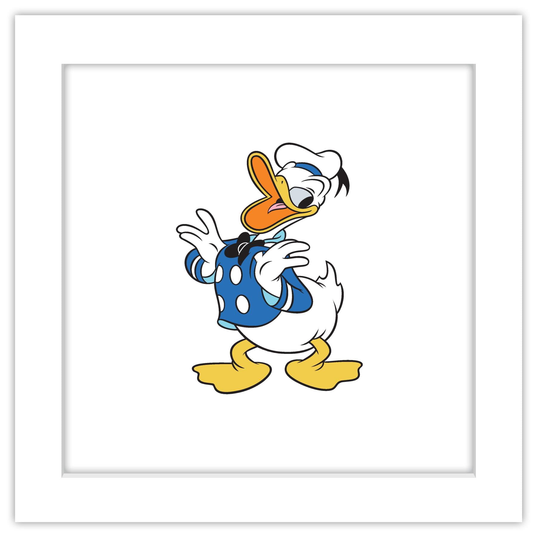Gallery Pops Disney Mickey Mouse - Donald Duck Wall Art, White Framed ...