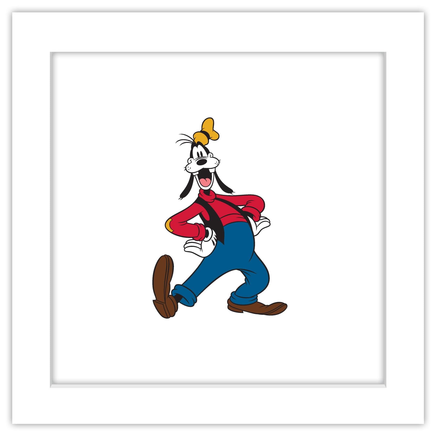 Gallery Pops Disney Mickey Mouse - Goofy Wall Art, White Framed Version ...