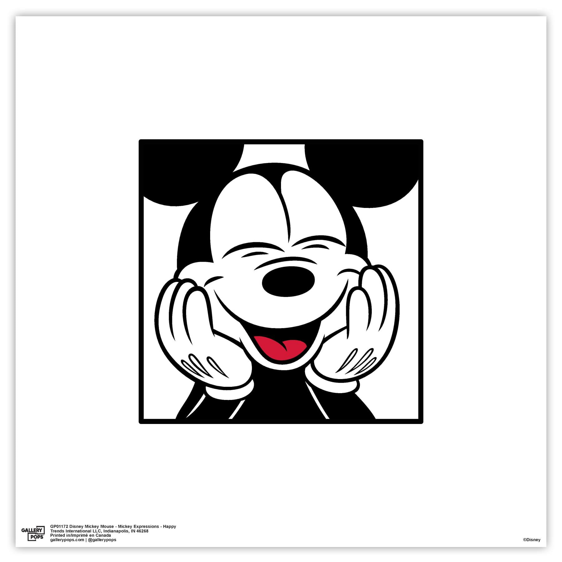 Gallery Pops Disney Mickey Mouse - Mickey Expressions - Happy Wall Art ...