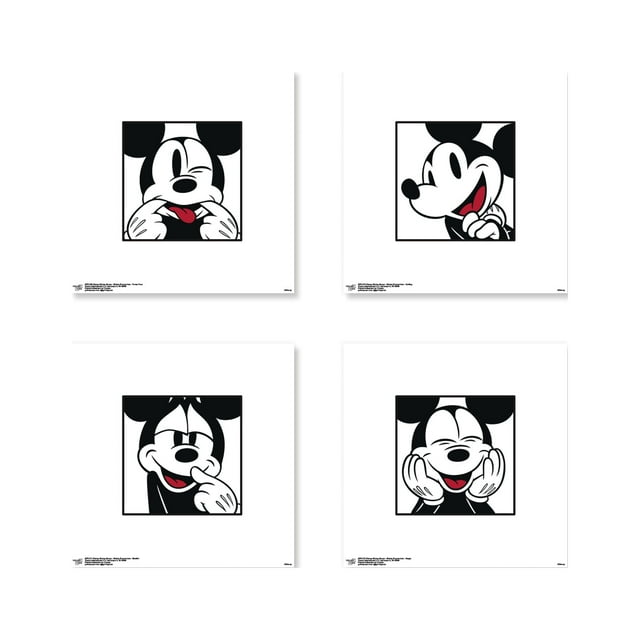 Gallery Pops Disney Mickey Mouse - Mickey Expressions Wall Art Bundle ...