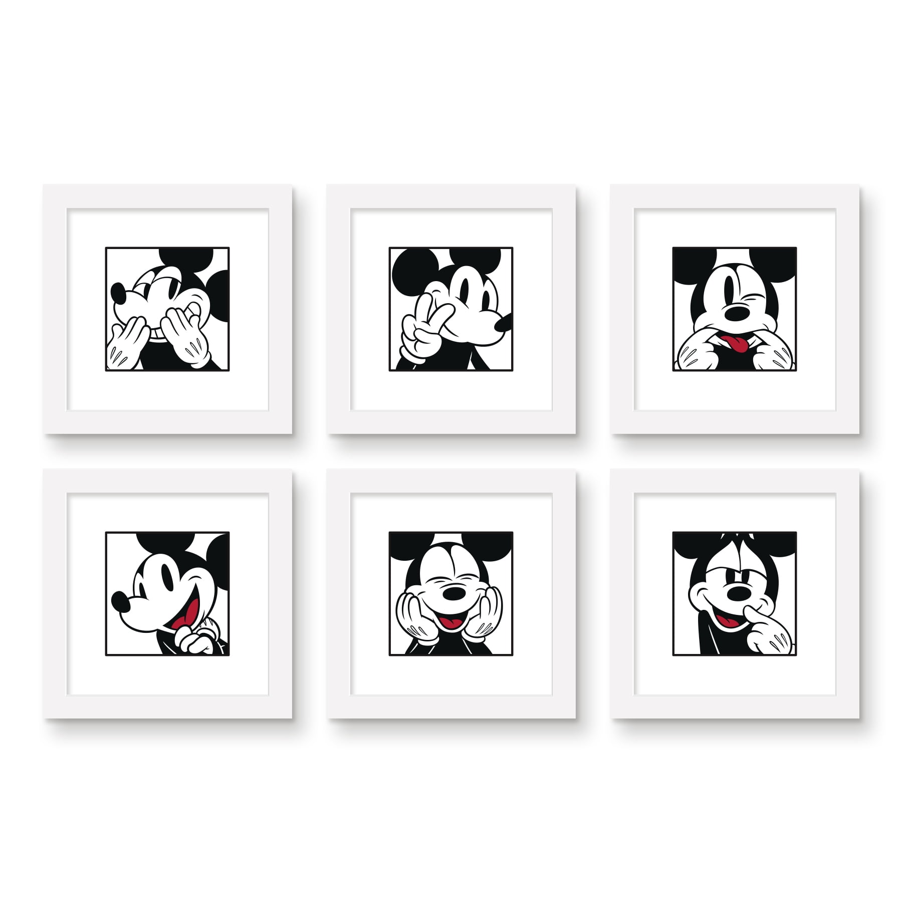 Gallery Pops Disney Mickey Mouse - Mickey Expressions Wall Art Bundle ...