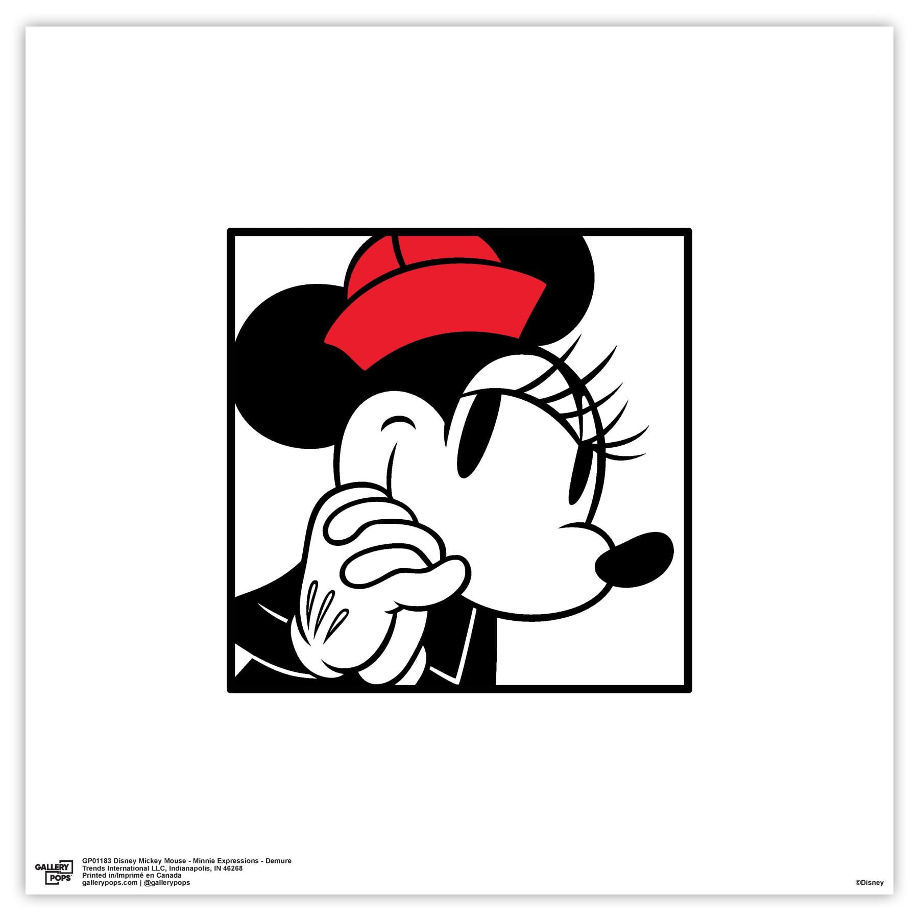 Gallery Pops Disney Mickey Mouse - Minnie Expressions - Demure Wall Art ...